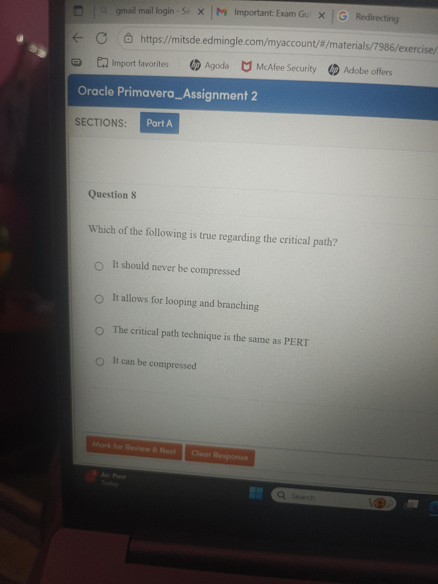 Question 8 Which of the following is true | StudyX