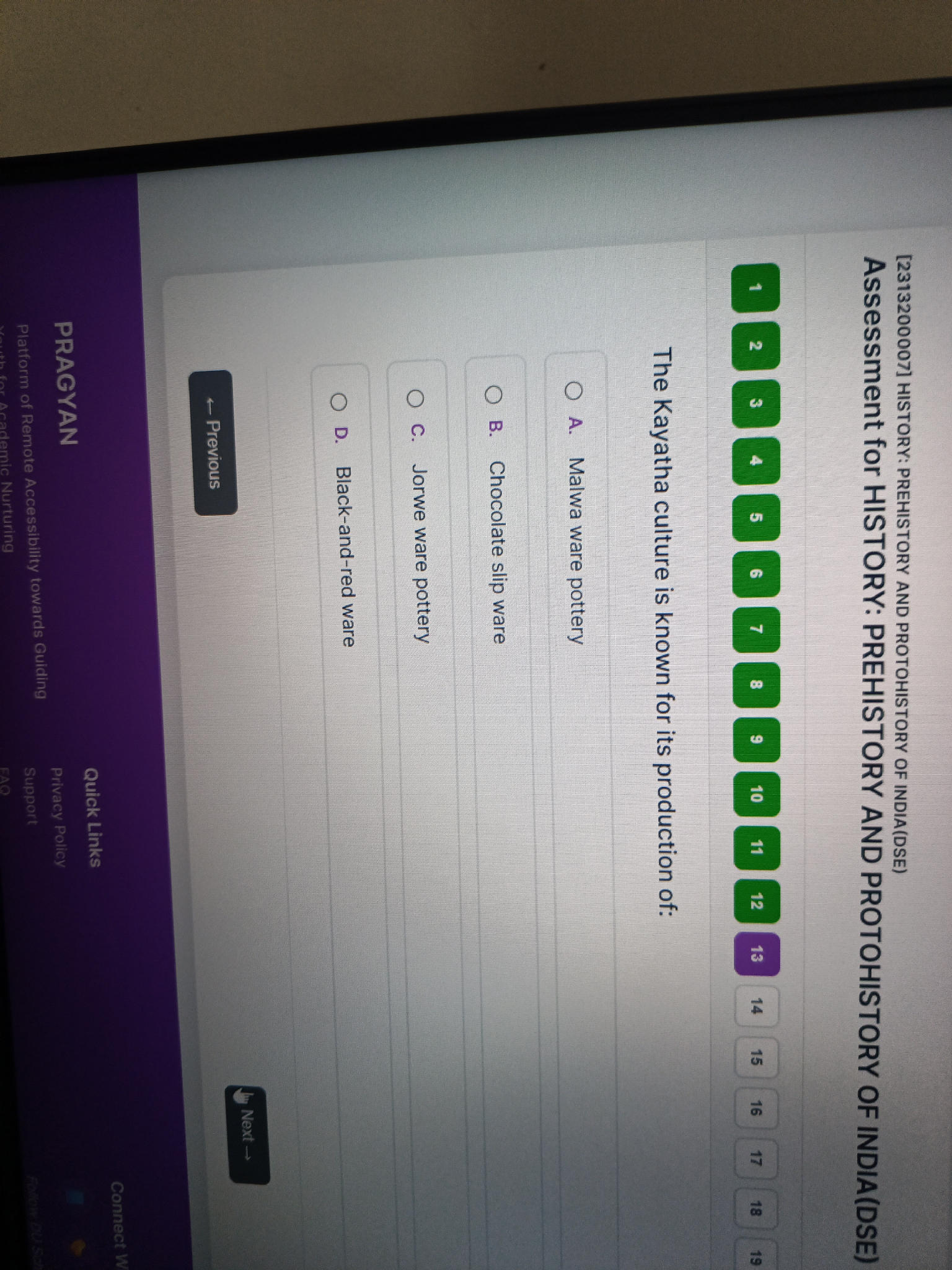 The Kayatha culture is known for its | StudyX