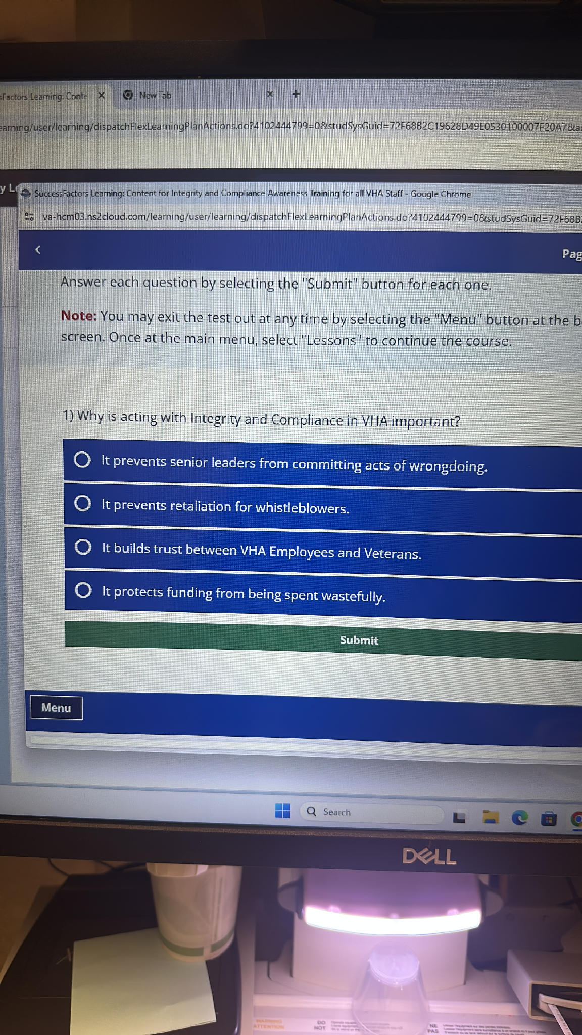 1) Why is acting with Integrity and | StudyX