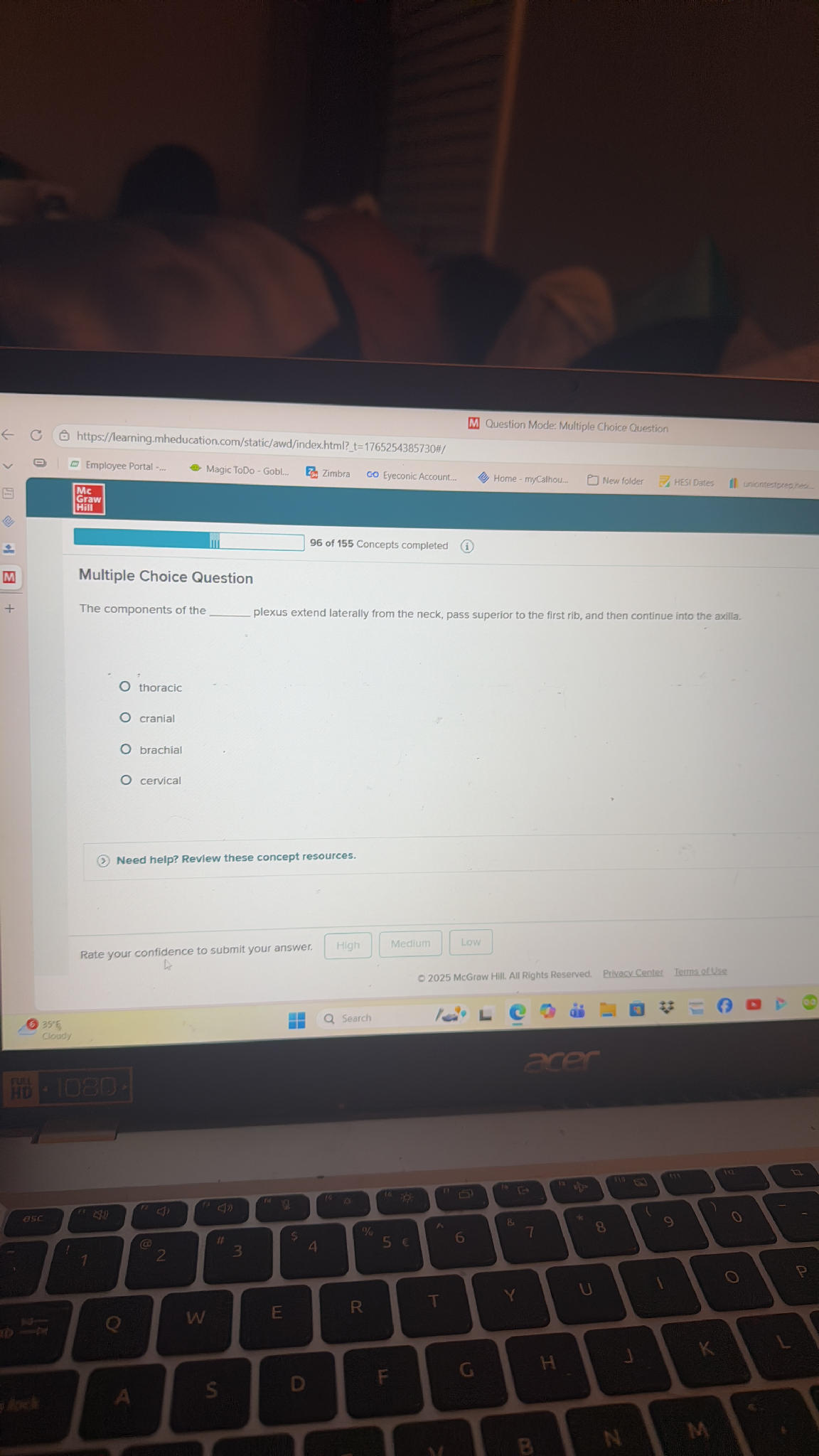 Multiple Choice Question The components of | StudyX