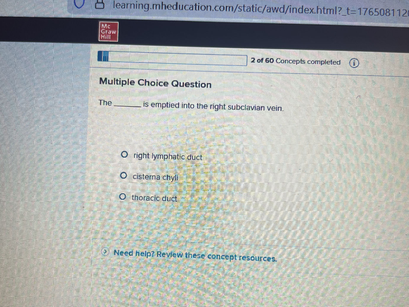 Multiple Choice Question The ______ is | StudyX