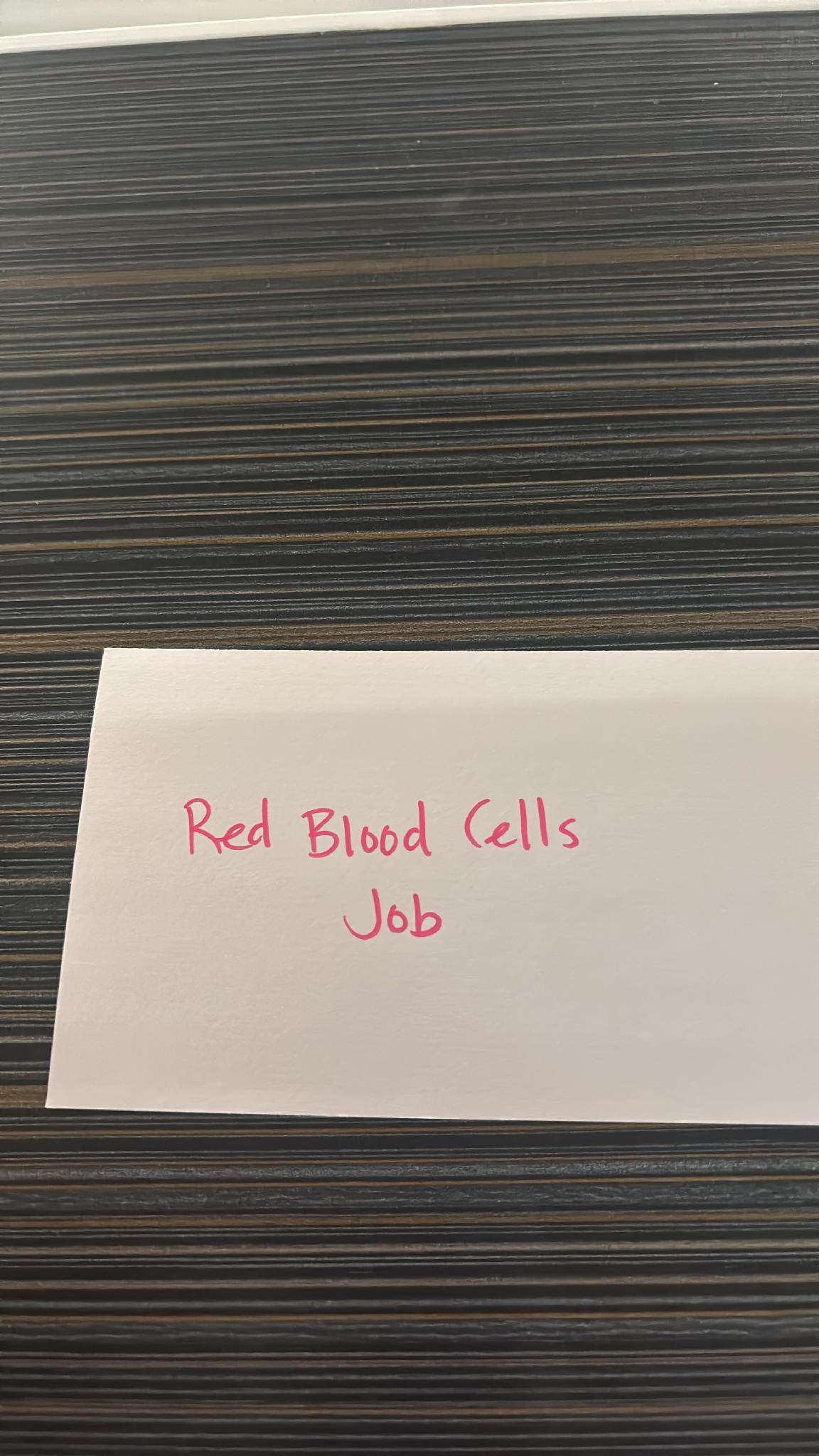 Red Blood Cells Job | StudyX
