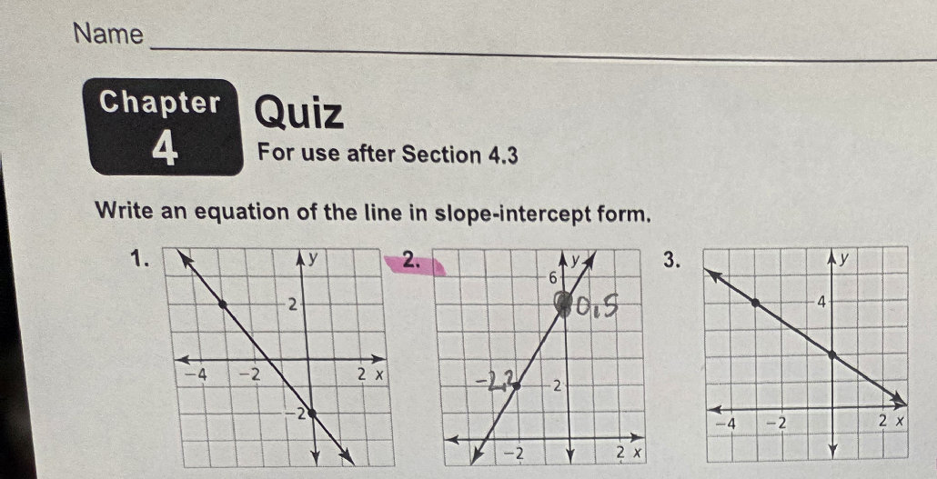 Write an equation of the line in | StudyX