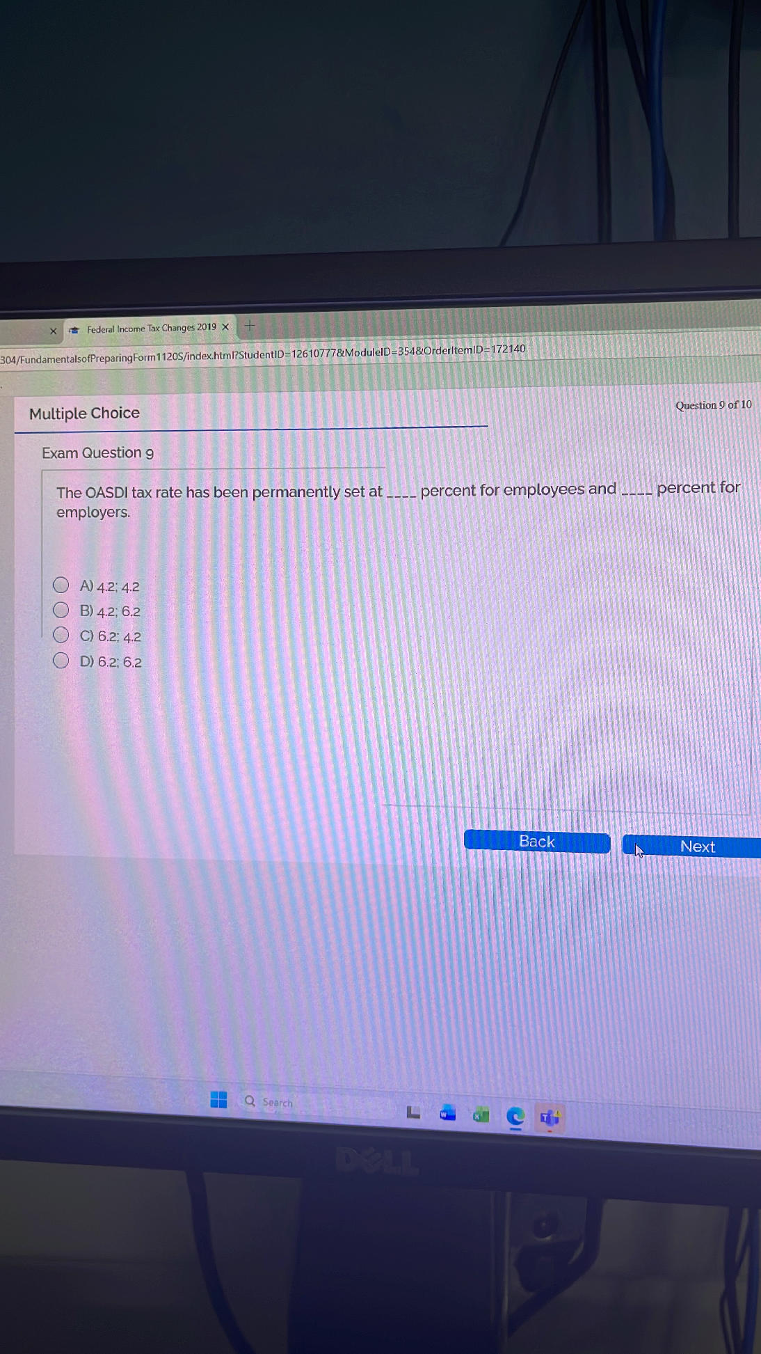 The OASDI tax rate has been permanently set | StudyX