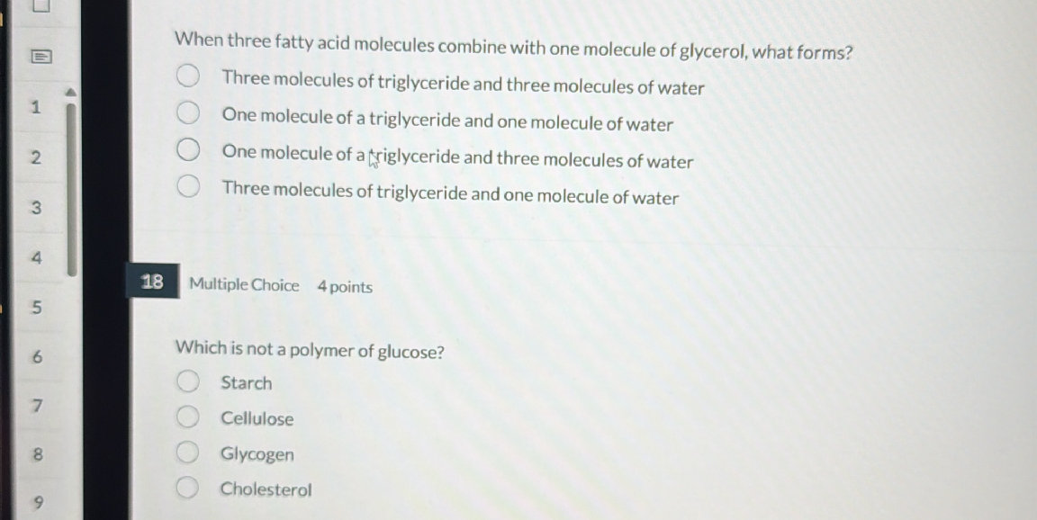 When three fatty acid molecules combine with