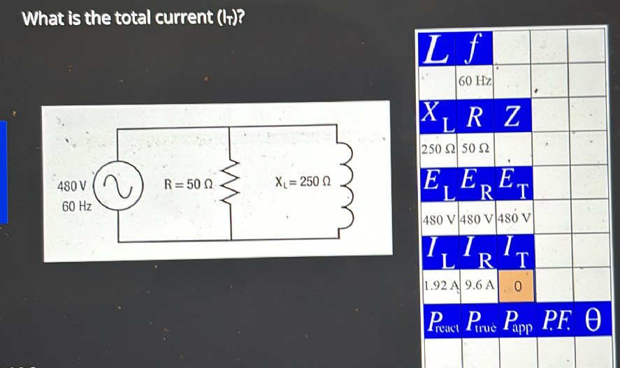 What is the total current $(I_T)$? | StudyX