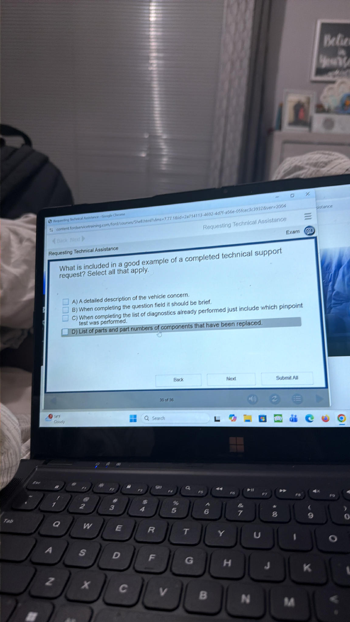 What is included in a good example of a | StudyX