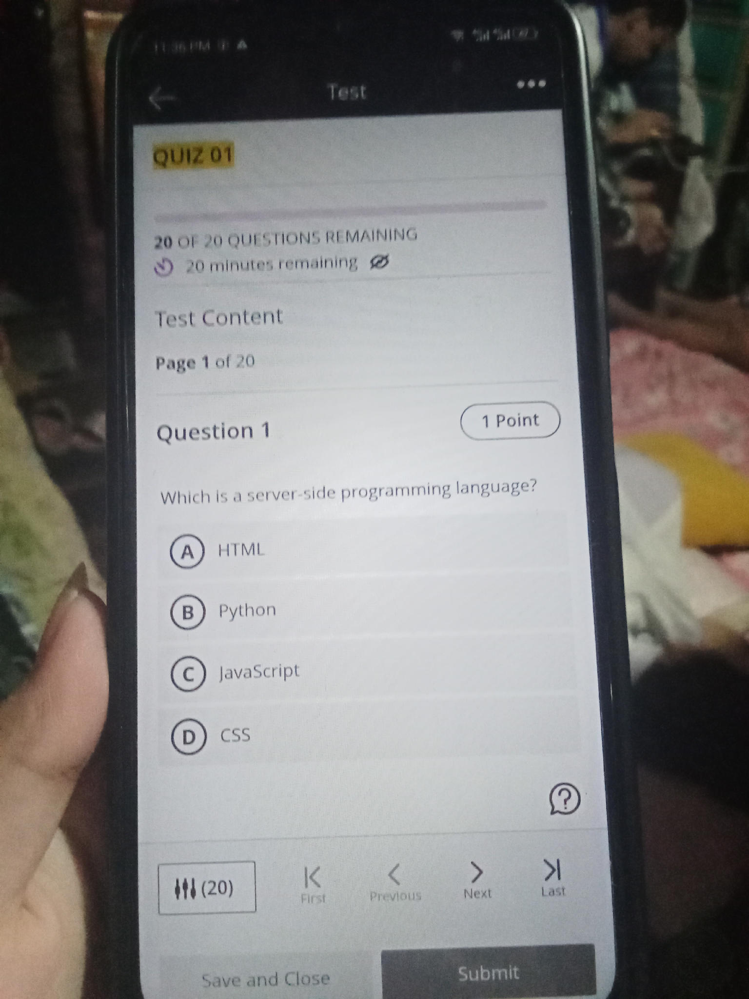 Which is a server-side programming language? | StudyX