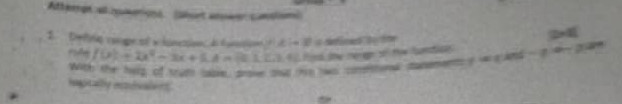 Define range of a function. A function $f: x | StudyX