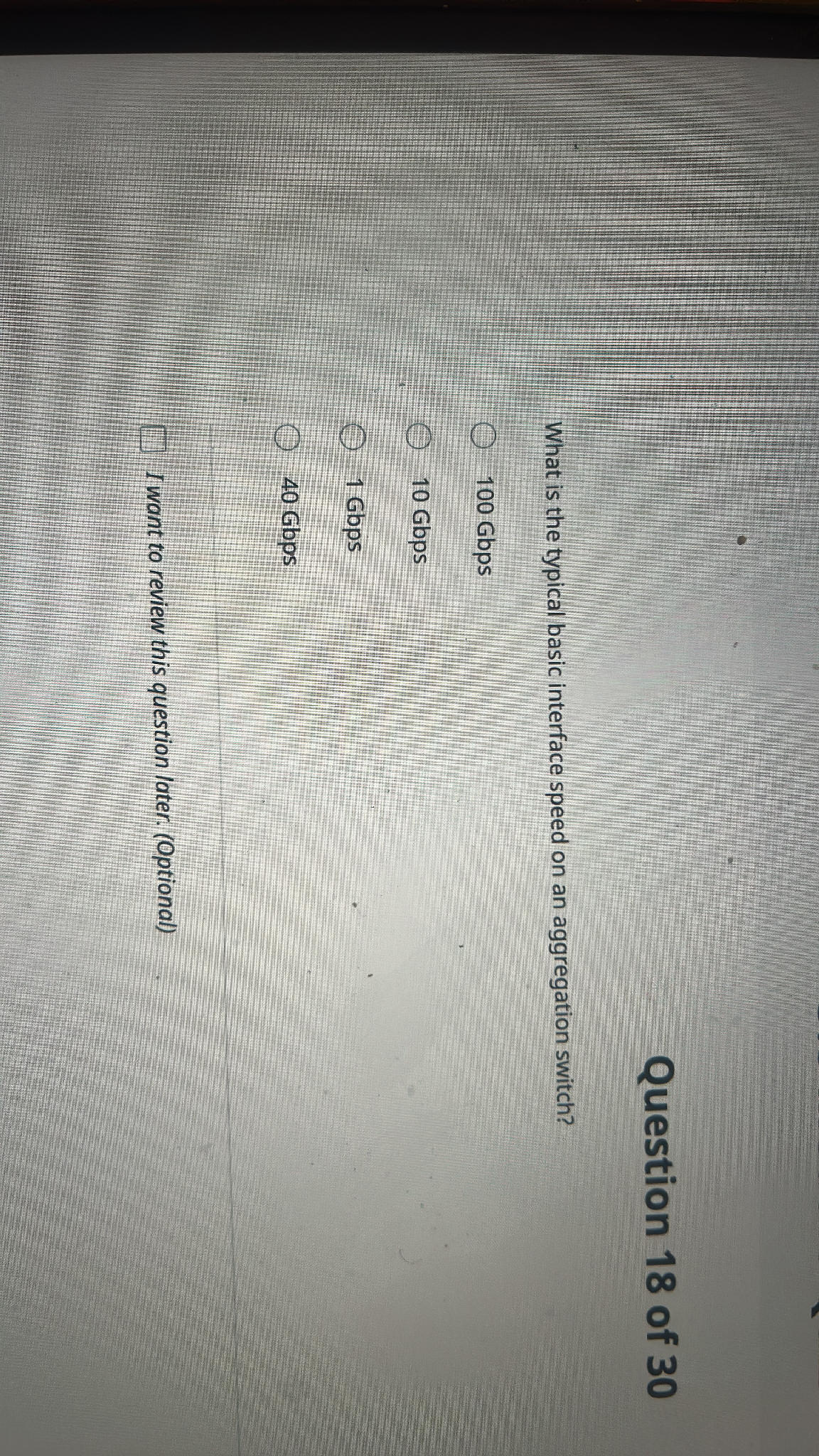What is the typical basic interface speed on | StudyX