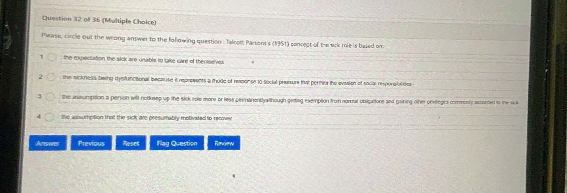 Question 32 of 36 (Multiple Choice) Please, | StudyX