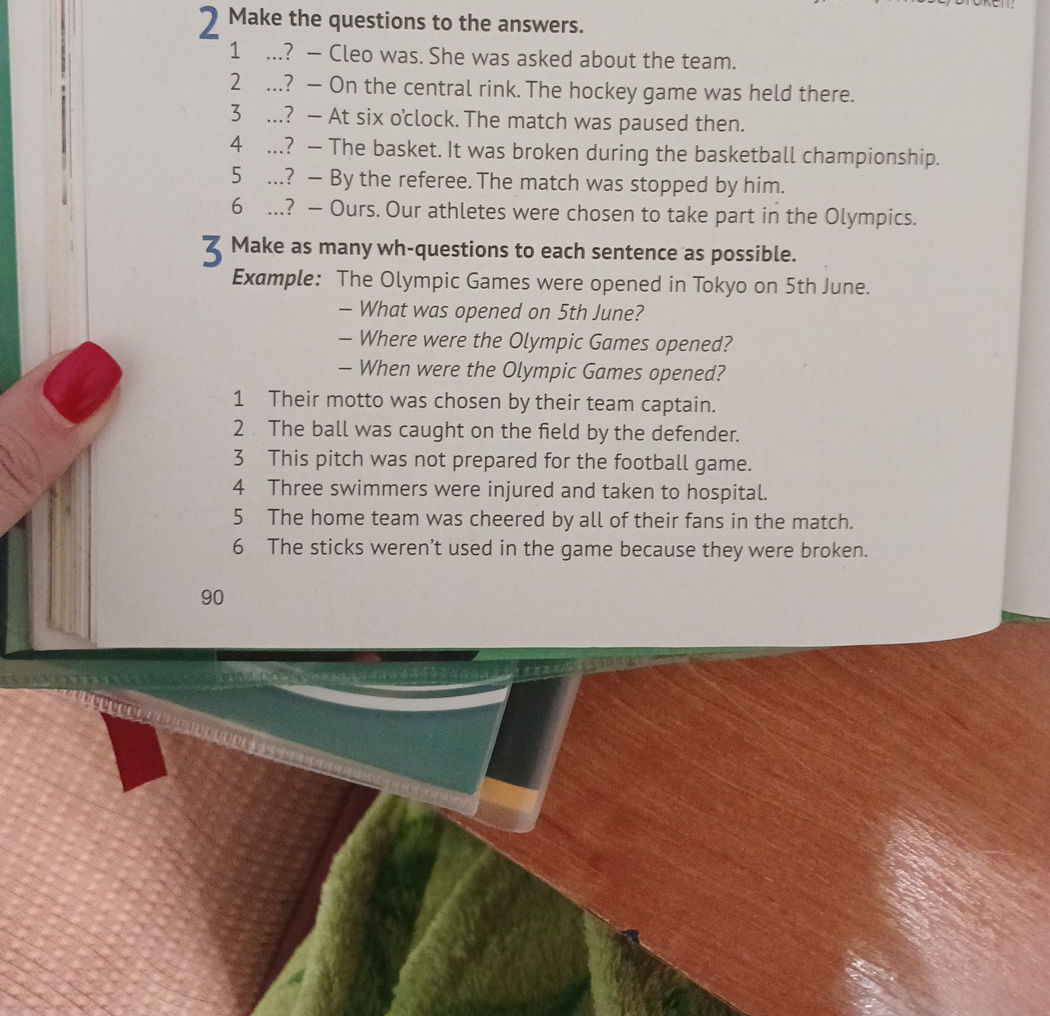 3 Make as many wh-questions to each sentence | StudyX