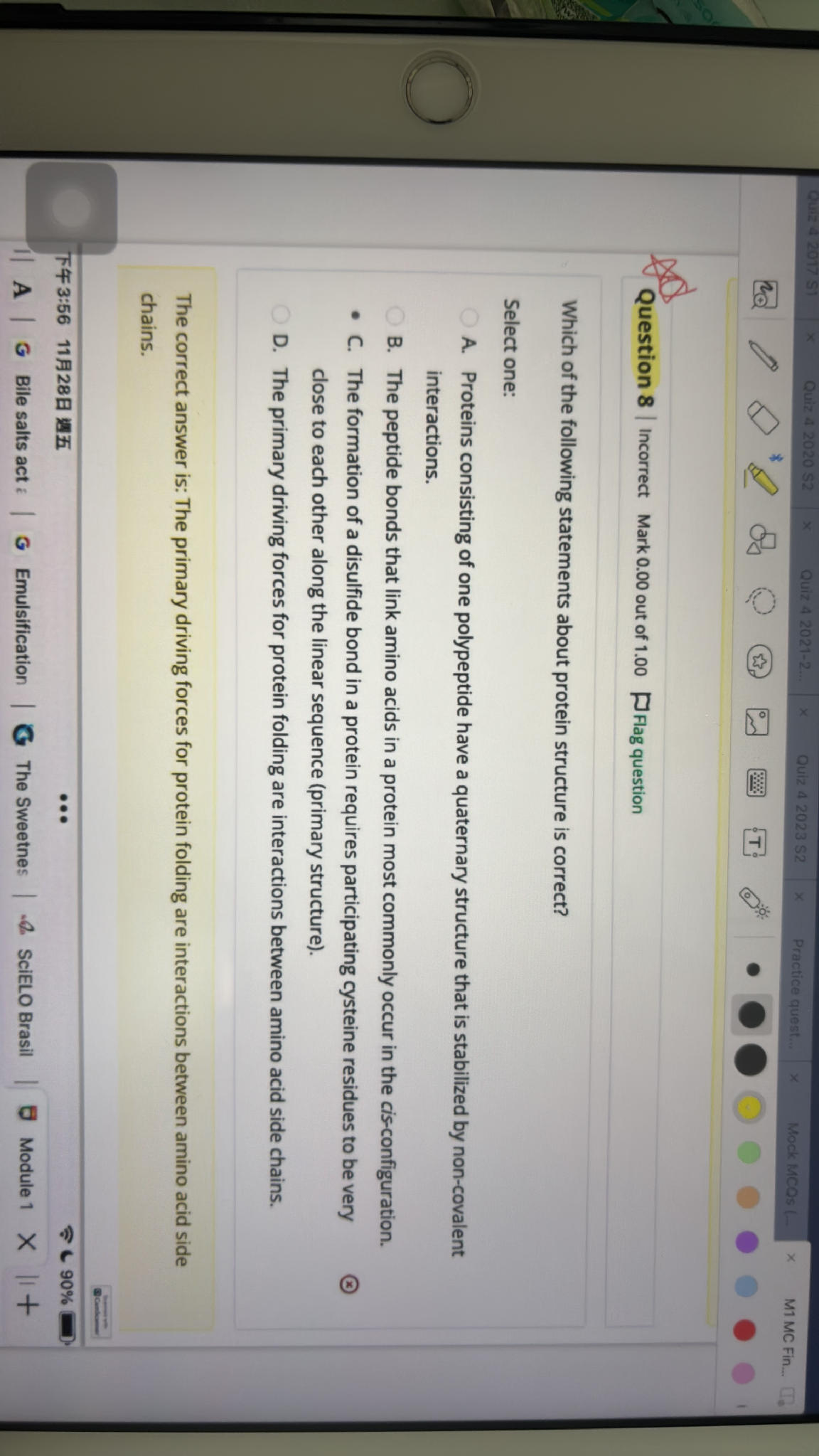 Which of the following statements are NOT | StudyX