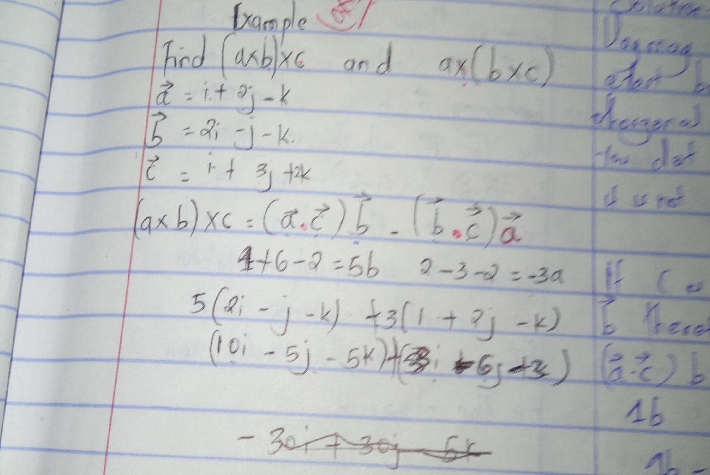 Example Find $(a b) c$ and $a (b | StudyX