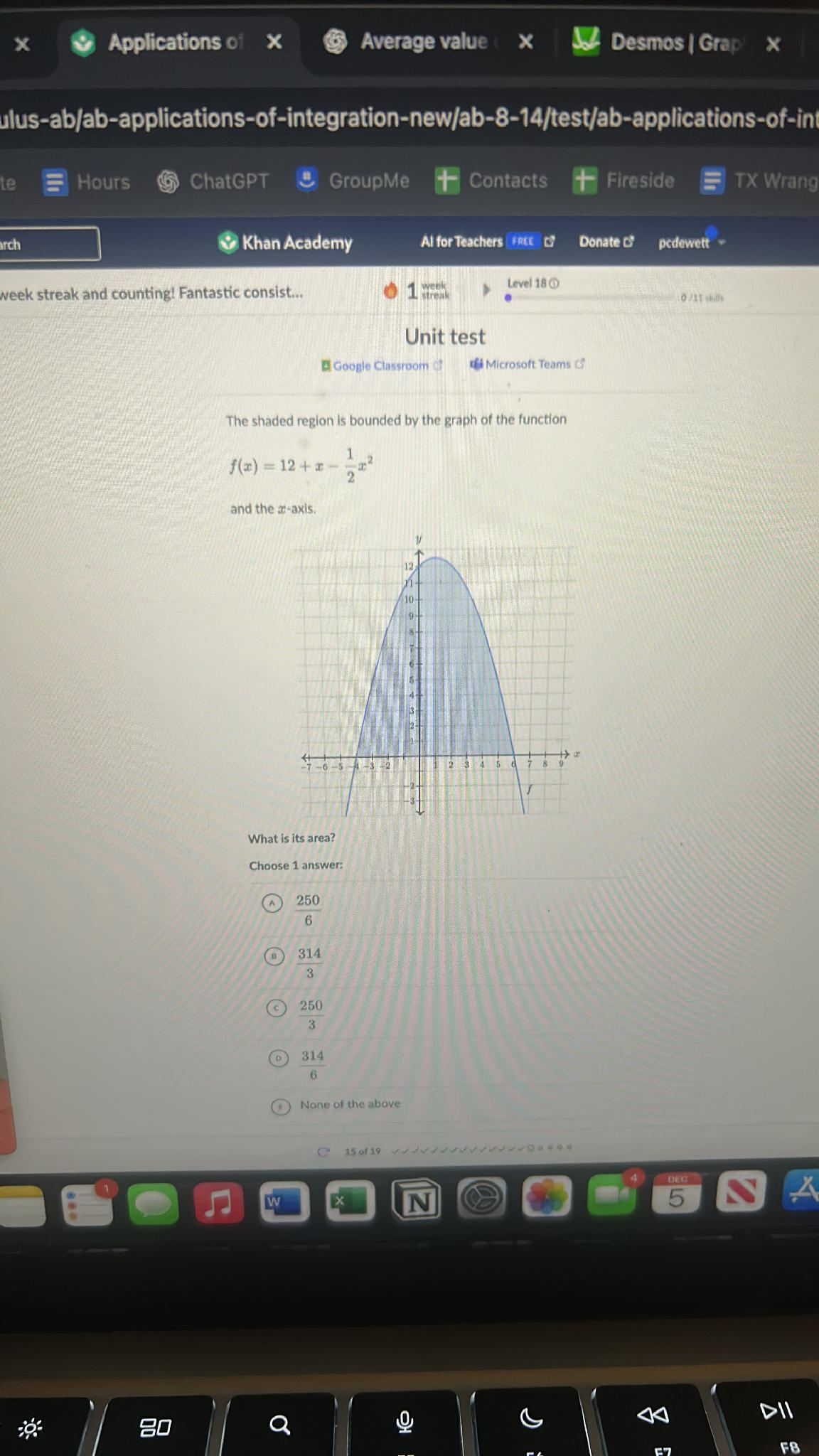 The shaded region is bounded by the graph of | StudyX