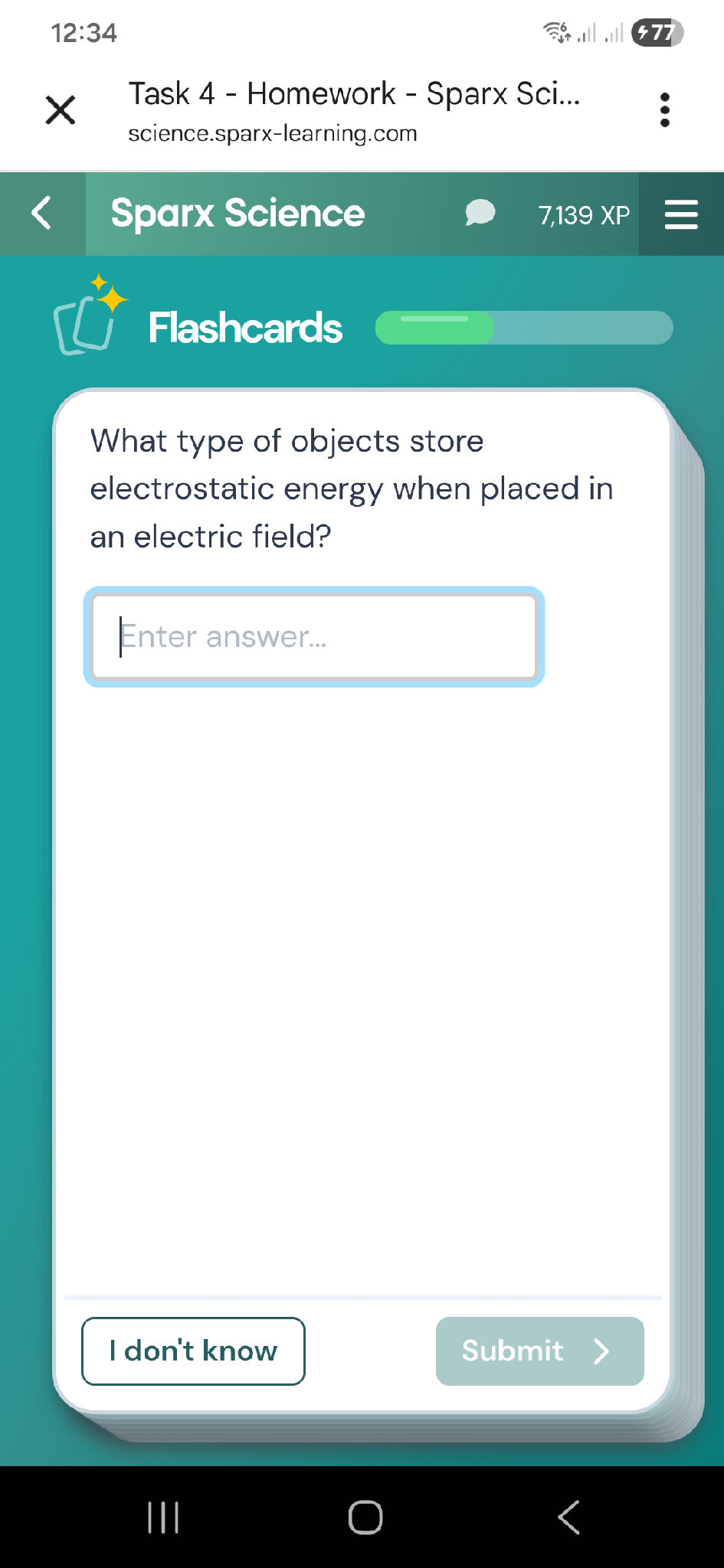 What type of objects store electrostatic | StudyX