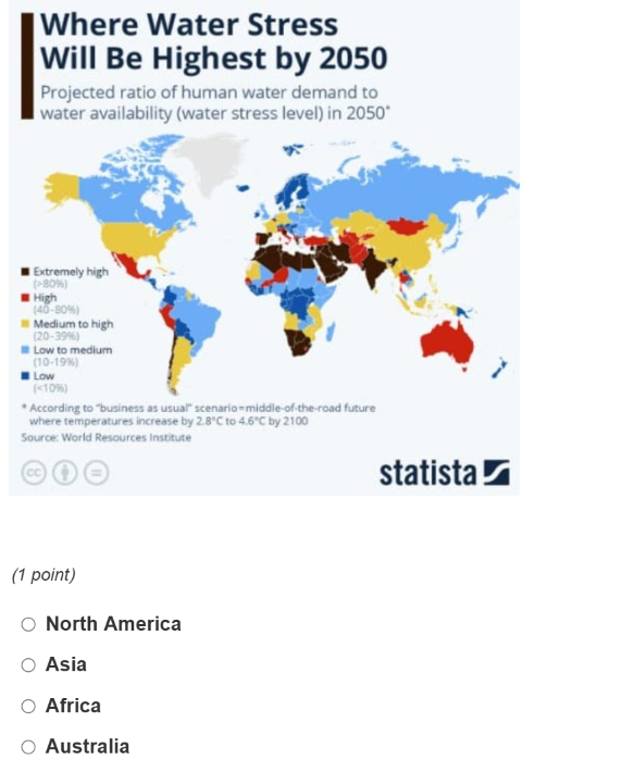 Where Water Stress Will Be Highest by 2050 | StudyX
