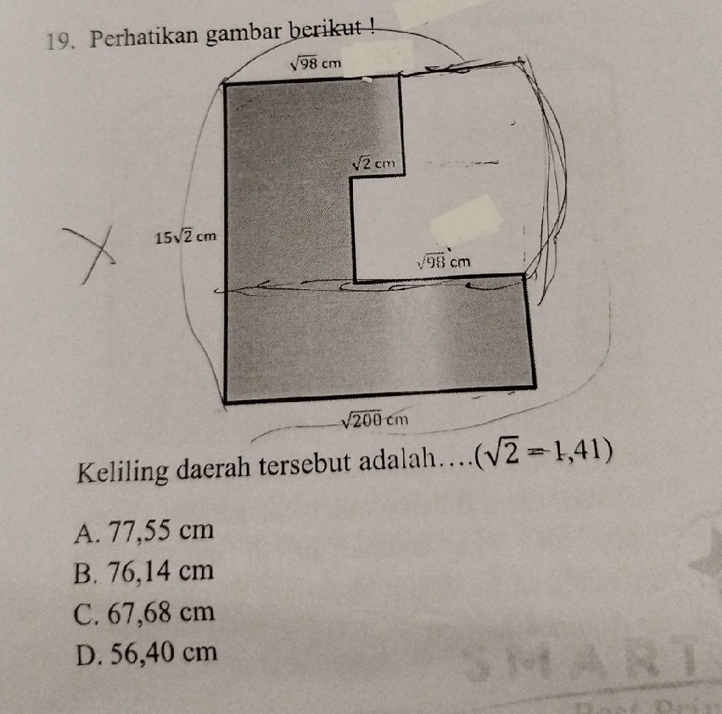 Perhatikan gambar berikut! $15 {2}$ cm $ | StudyX