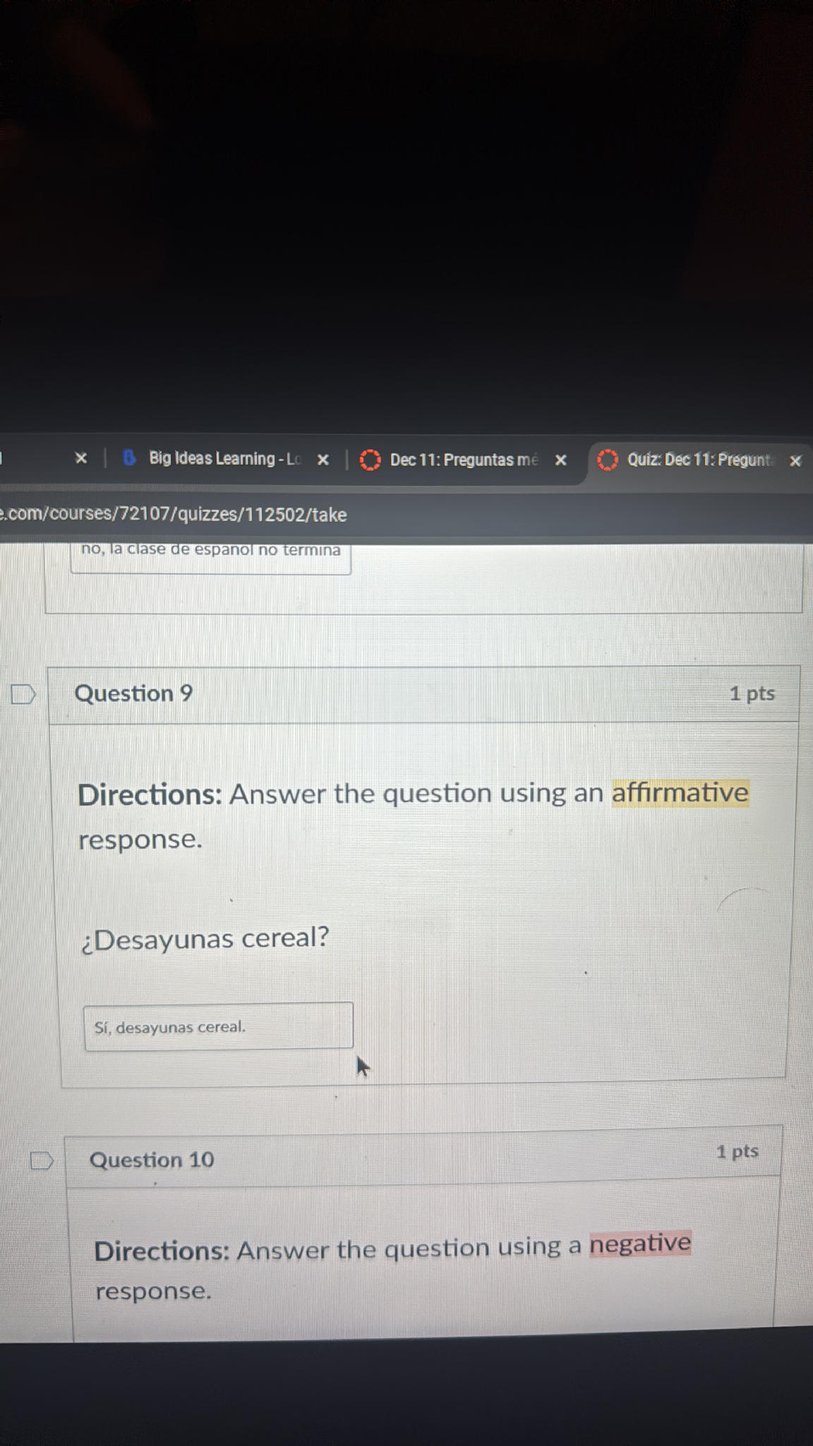 Directions: Answer the question using an | StudyX