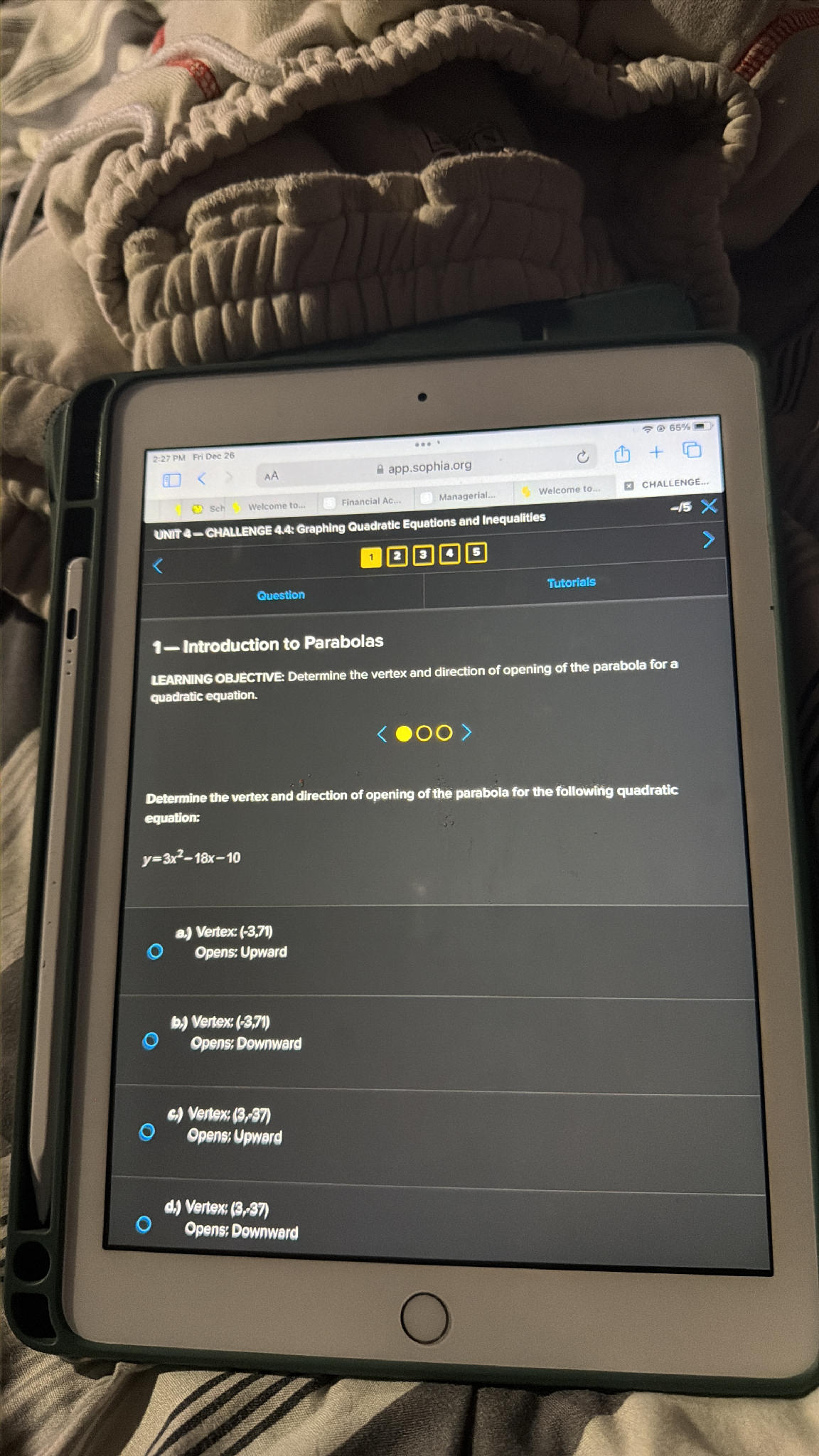 1—Introduction to Parabolas LEARNING | StudyX