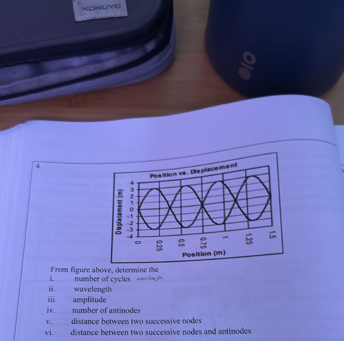 From figure above, determine the i. number | StudyX