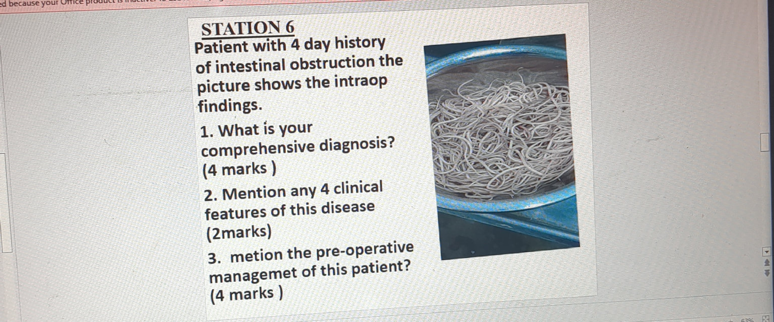 STATION 6 Patient with 4 day history of | StudyX