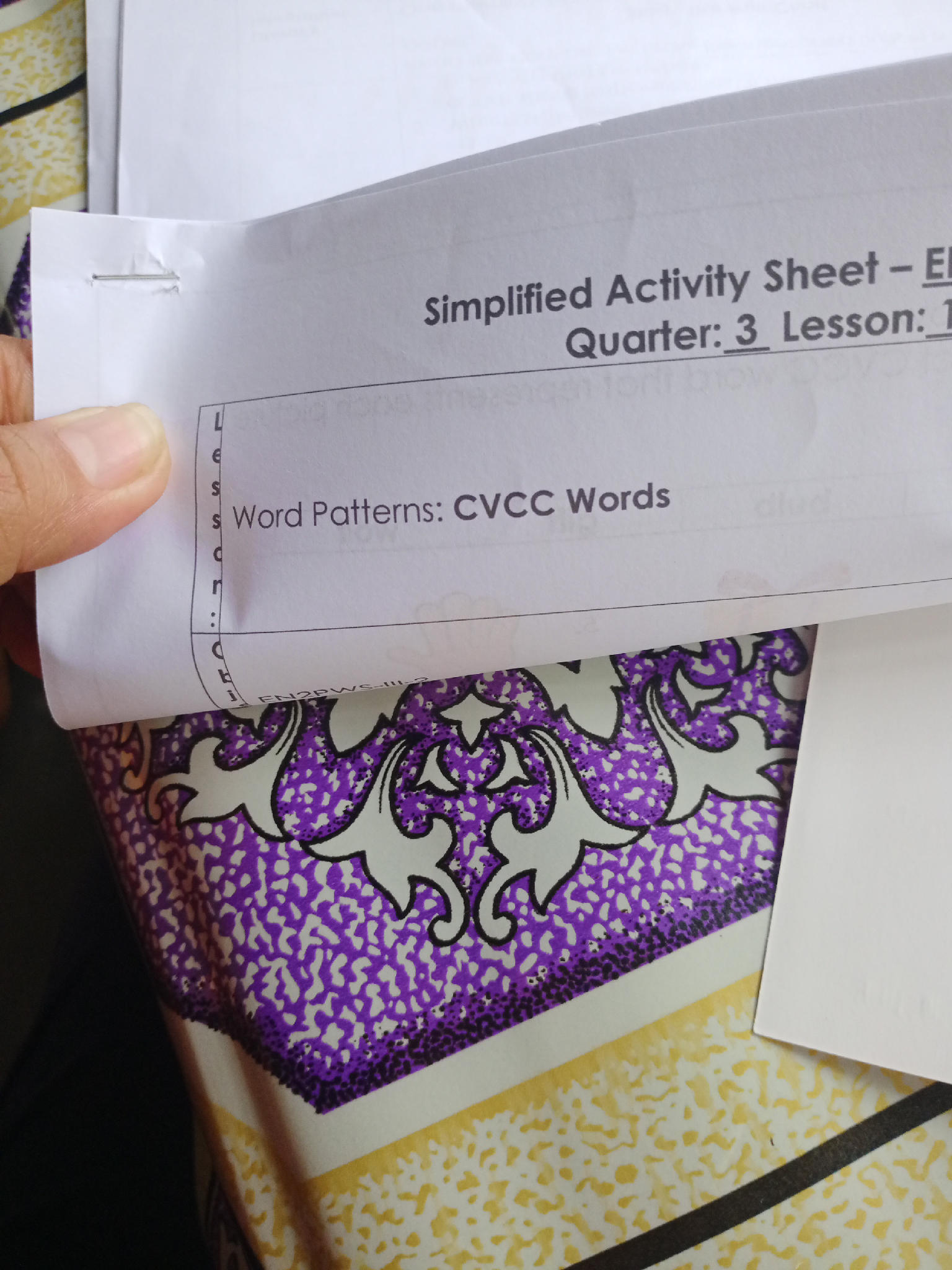 CVCC Words Activity | StudyX