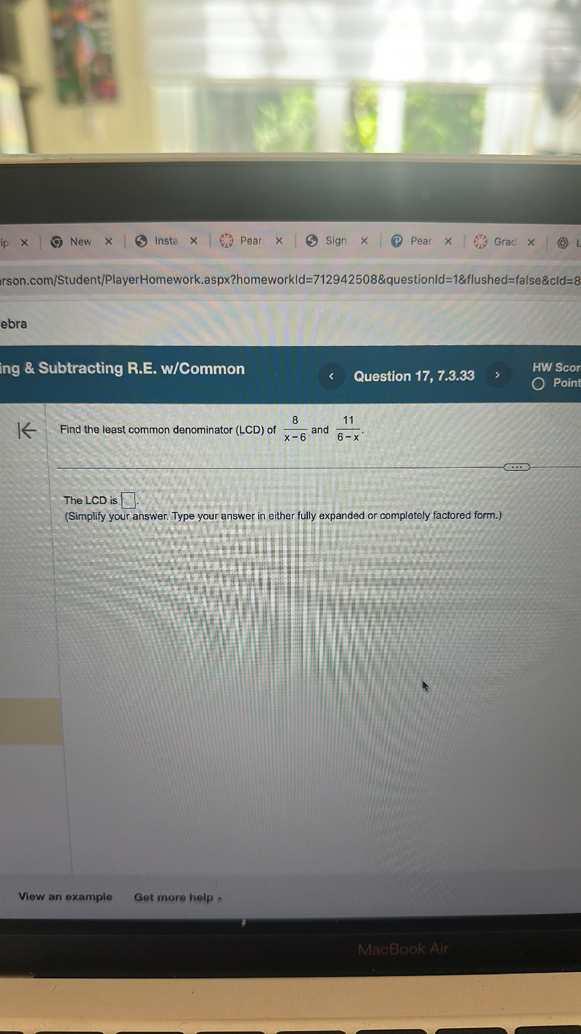 Find the least common denominator (LCD) of $ | StudyX