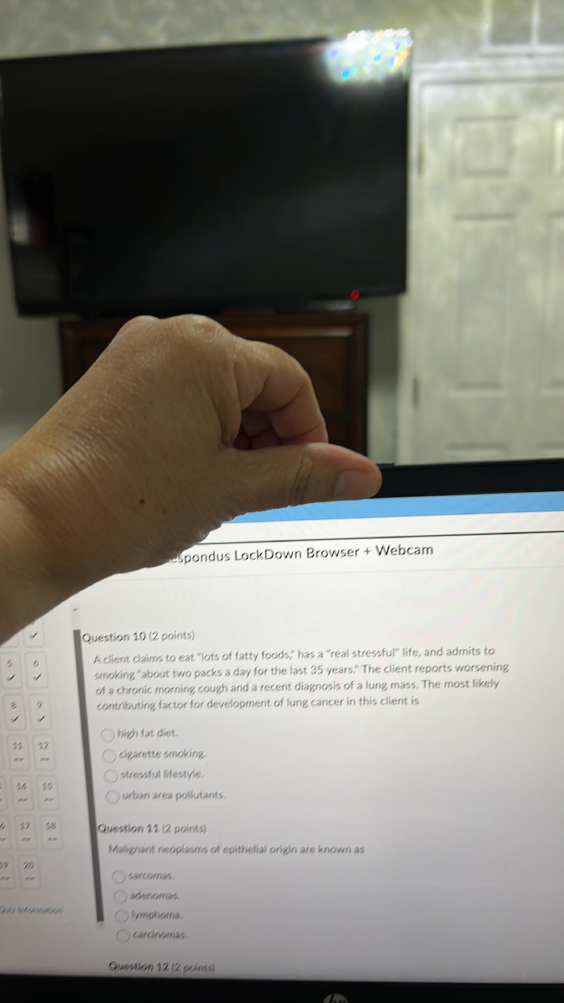 Question 11 (2 points) Malignant neoplasms | StudyX