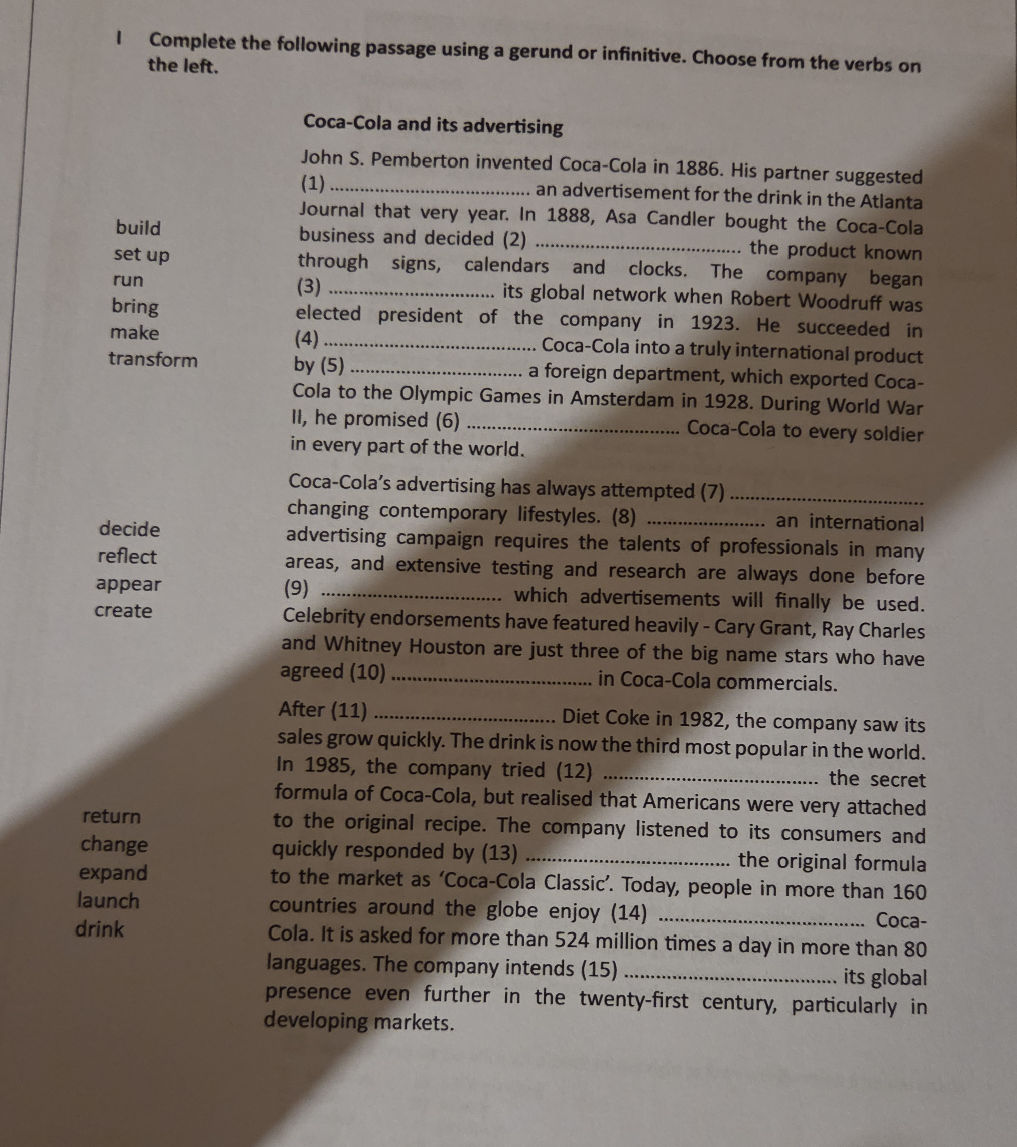 Complete the following passage using a | StudyX