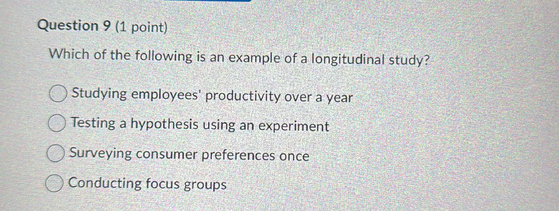 Which of the following is an example of a | StudyX