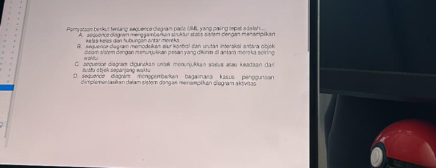 Pernyataan berikut tentang sequence diagram | StudyX