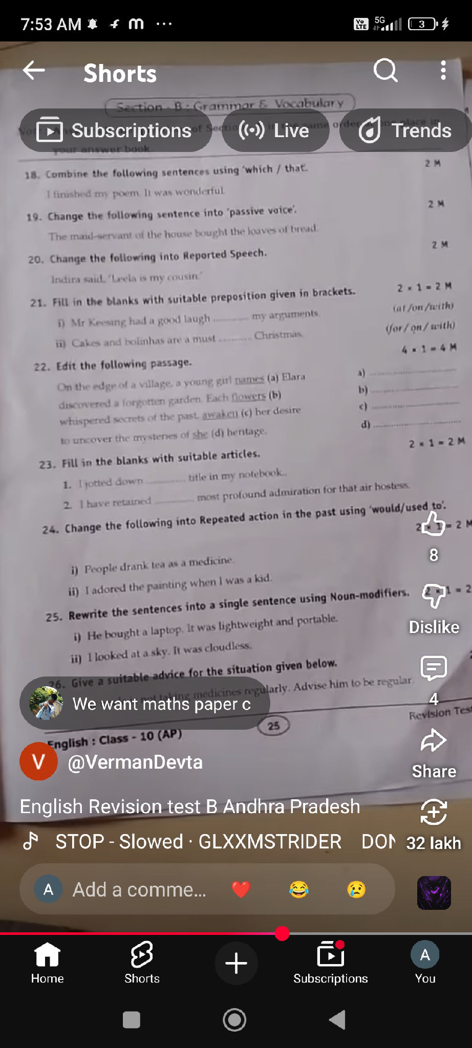 21. Fill in the blanks with suitable | StudyX