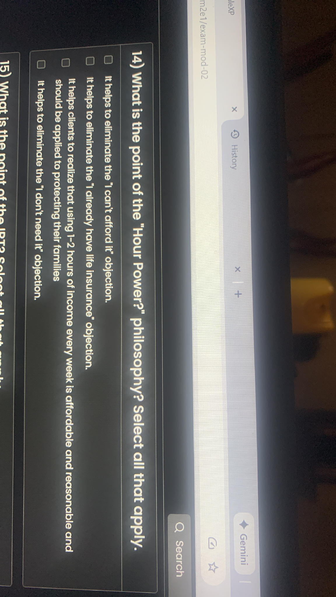 Point of the IBT2 | StudyX