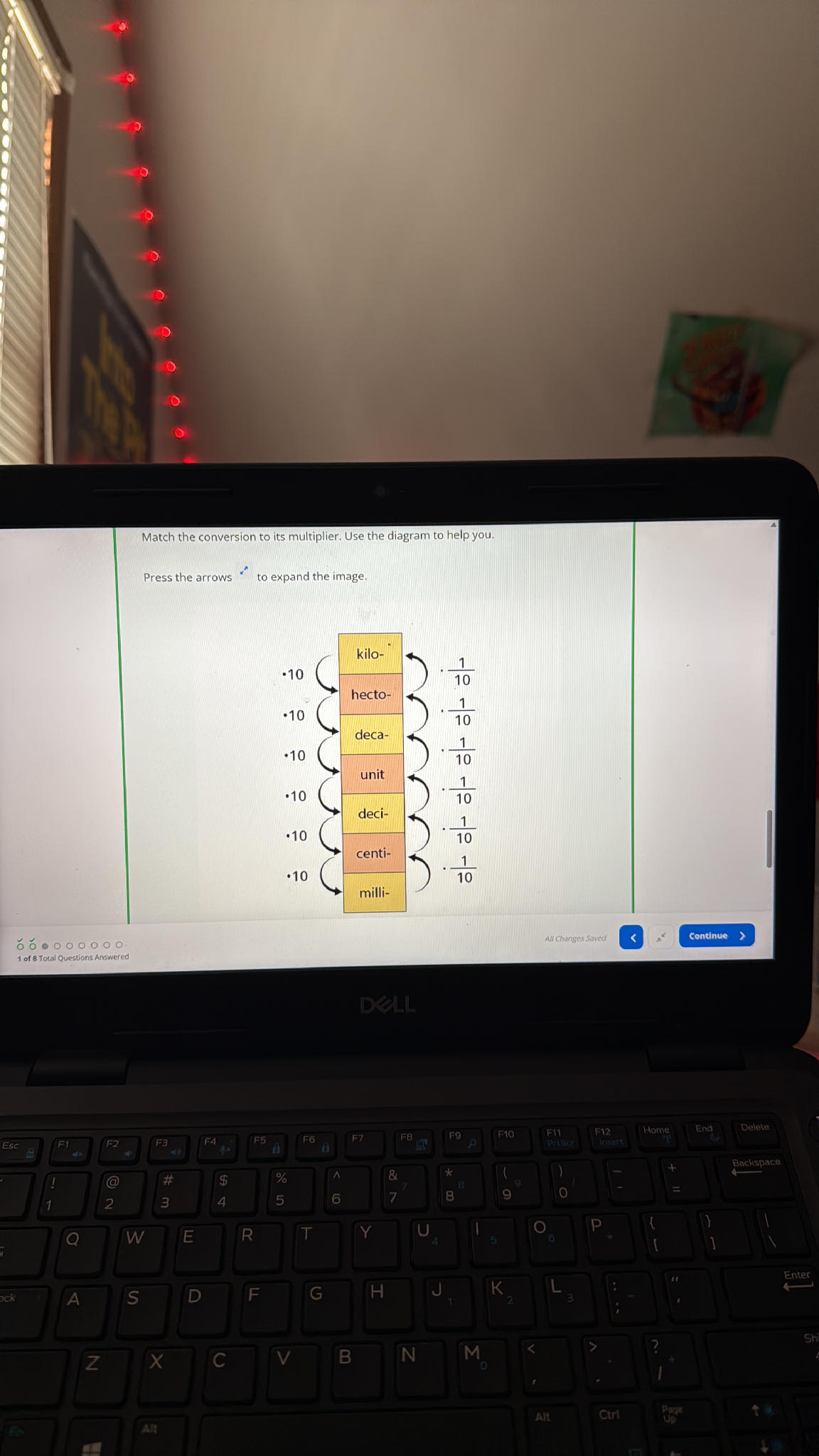 Match the conversion to its multiplier. Use | StudyX