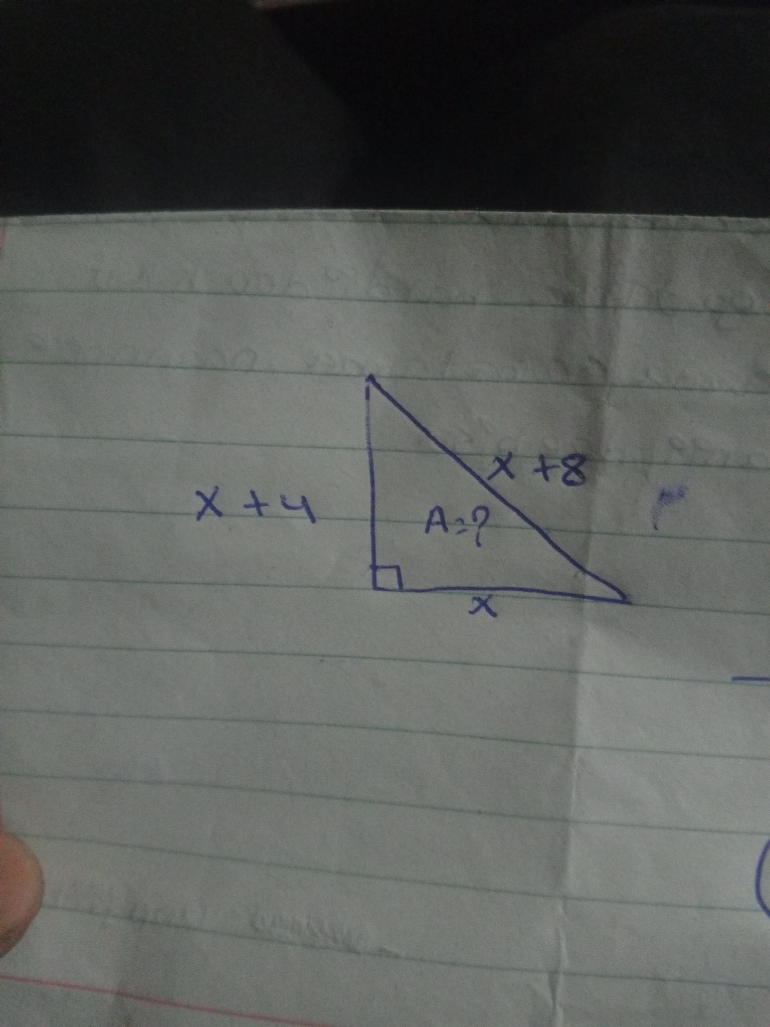 Solve for A Given a right triangle with | StudyX
