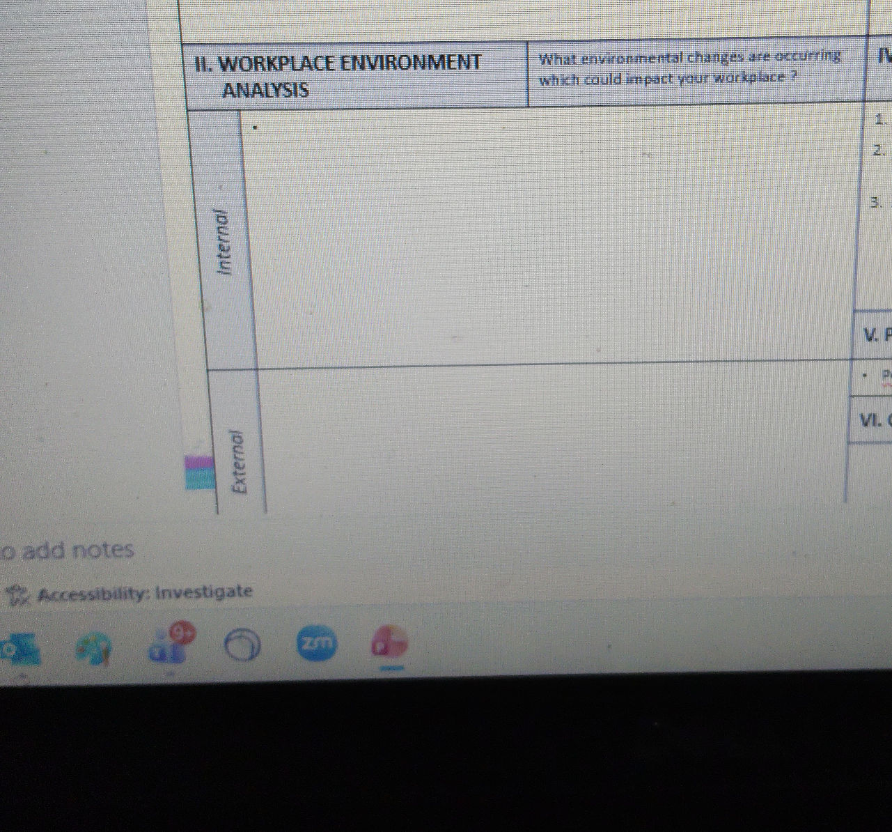 II. WORKPLACE ENVIRONMENT ANALYSIS What | StudyX
