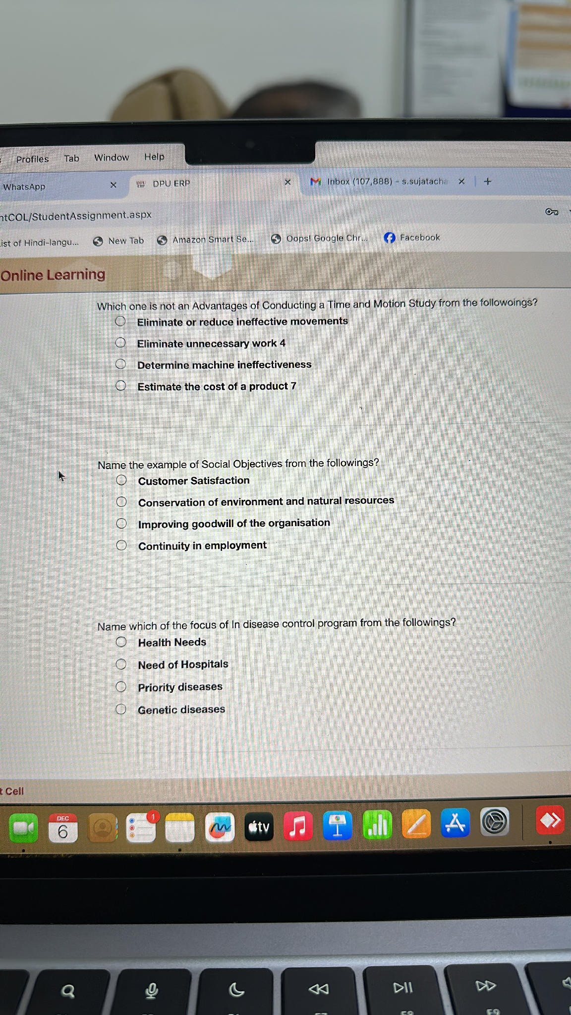 Name the example of Social Objectives from | StudyX