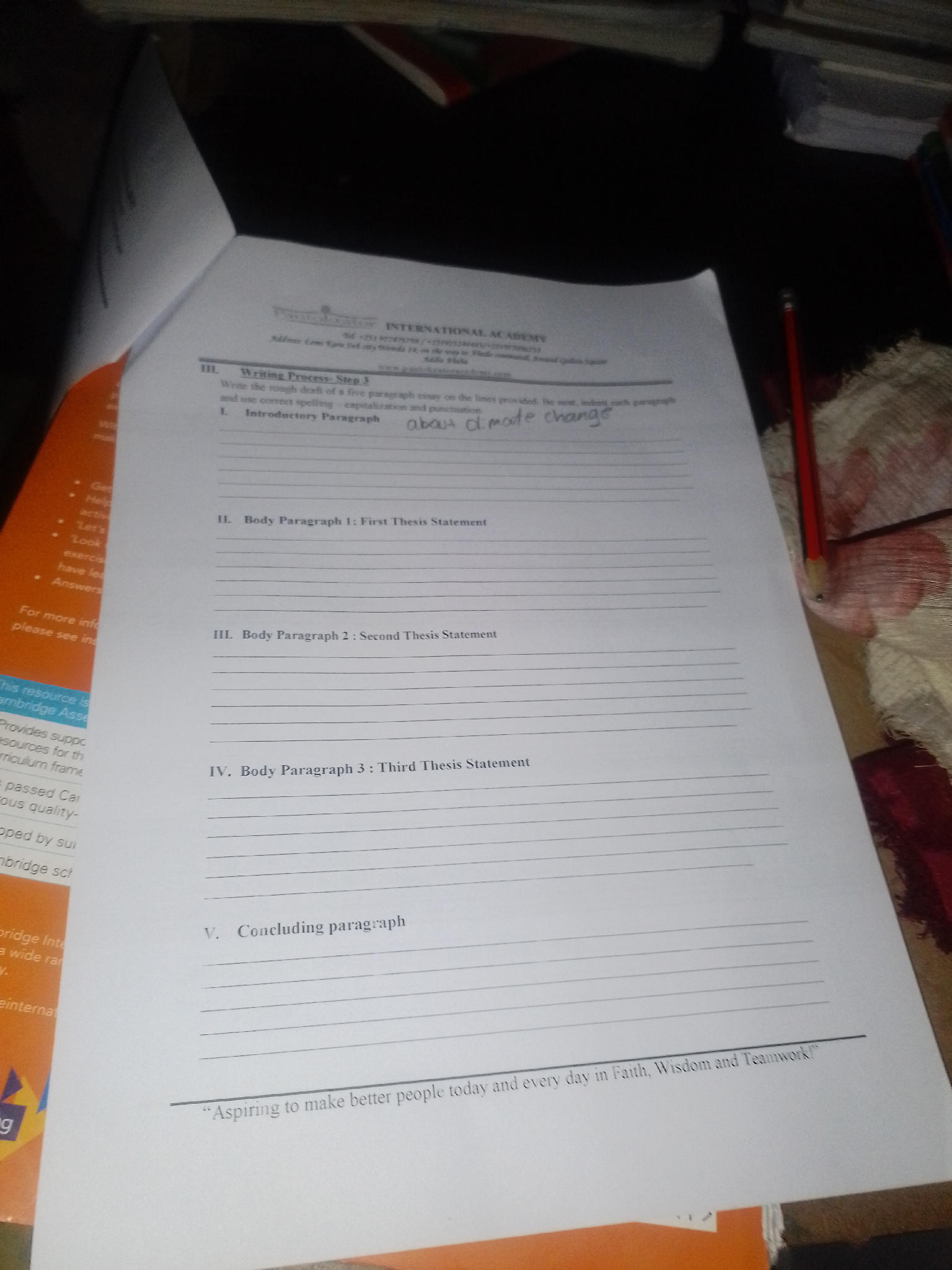 Write the rough draft of a five paragraph | StudyX