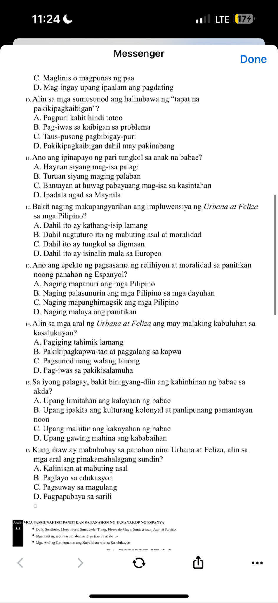 10. Alin sa mga sumusunod ang halimbawa ng | StudyX