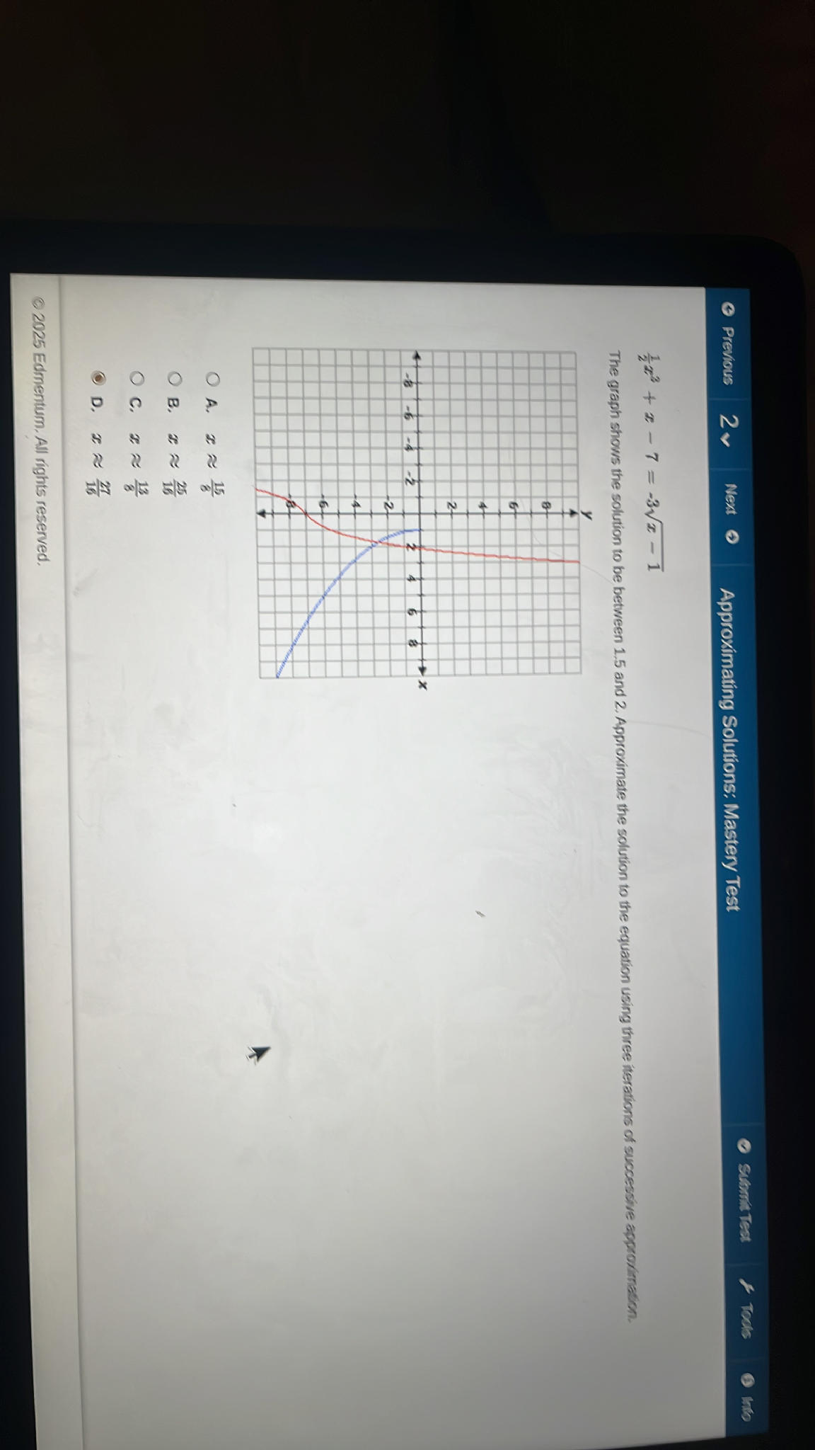 $ {1}{2}x^2 + x - 7 = -3 {x} - 1$ The graph | StudyX