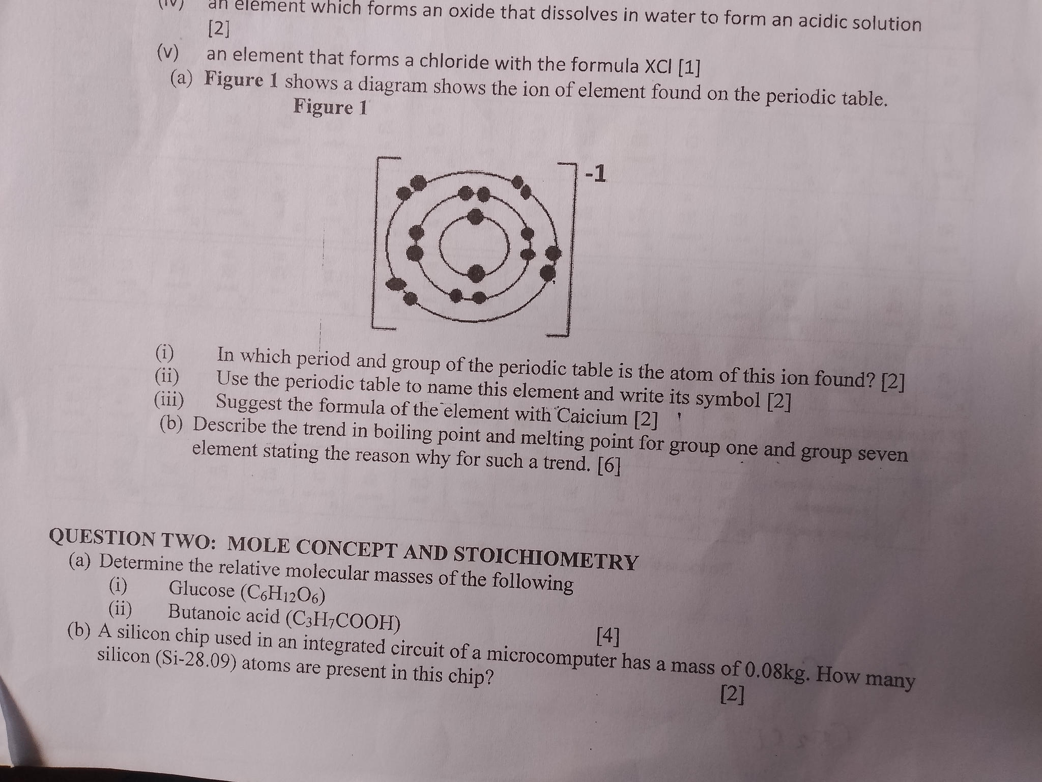 (a) Figure 1 shows a diagram shows the ion | StudyX