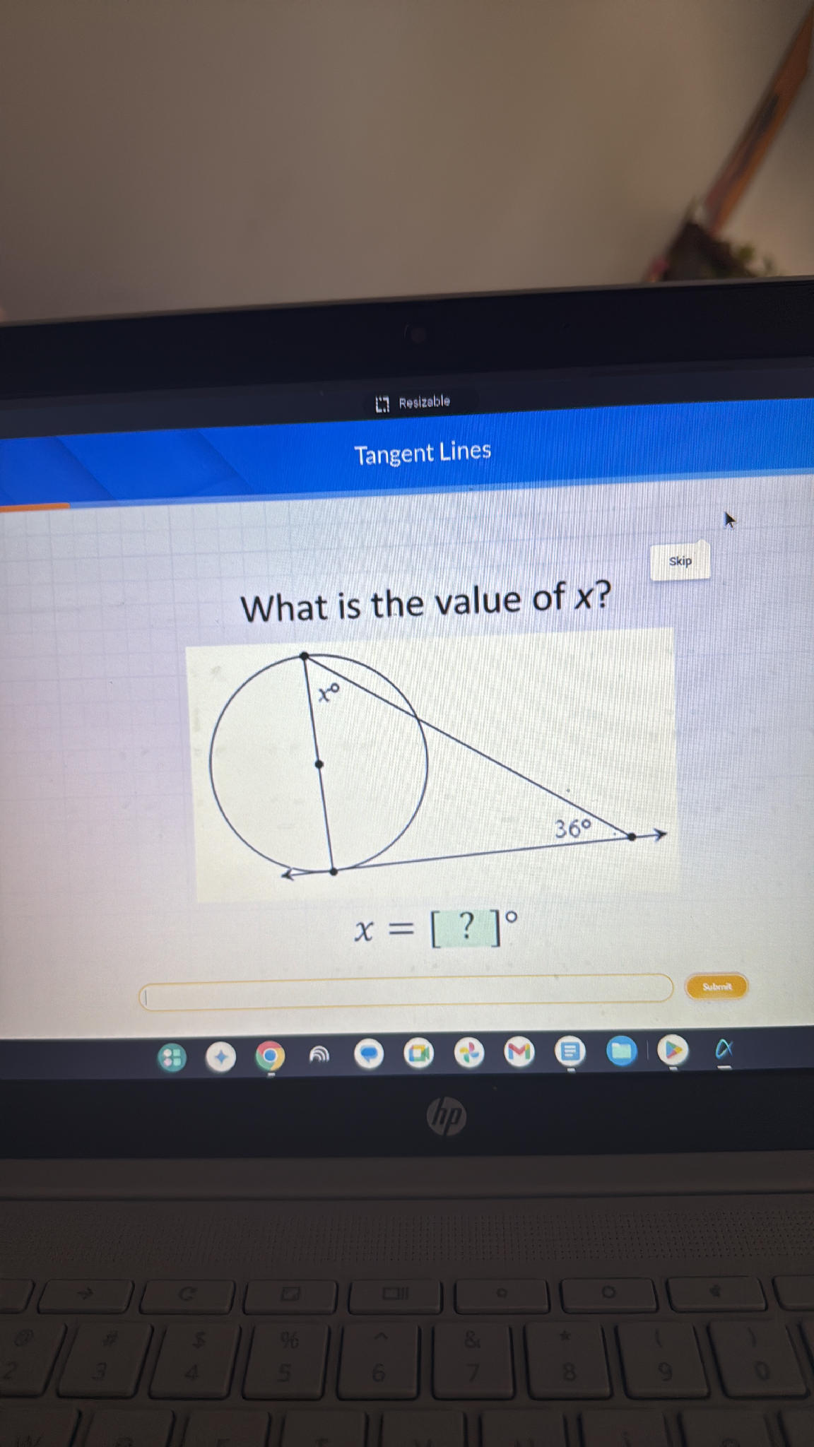 What is the value of $x$? **[Image | StudyX