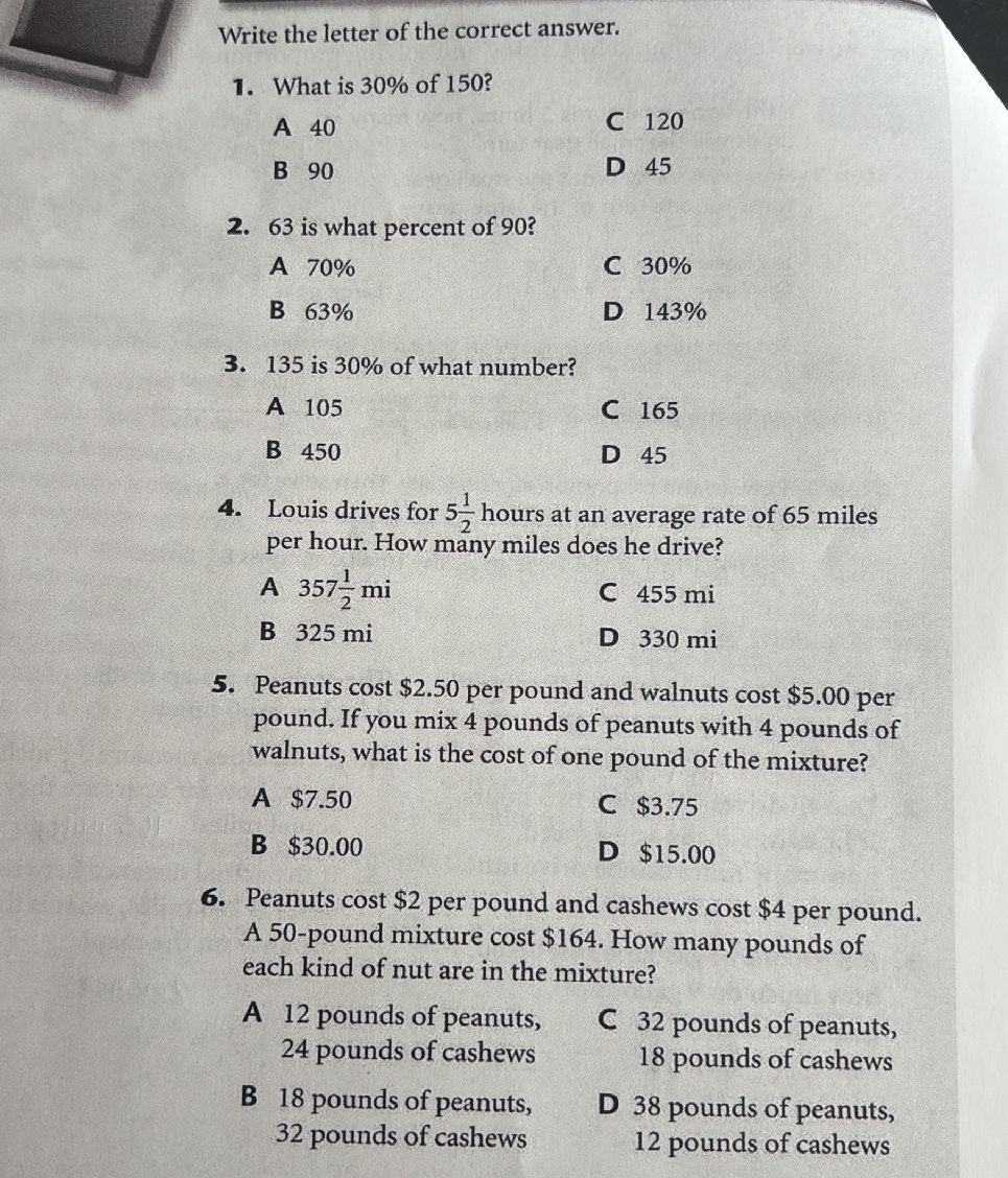 4. Louis drives for $5 {1}{2}$ hours at an | StudyX