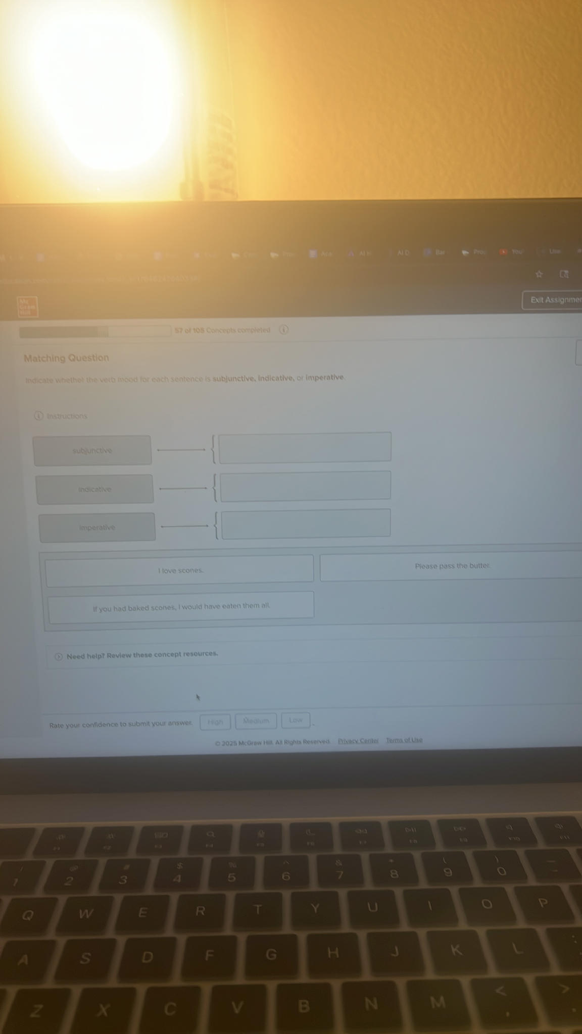 Matching Question Indicate whether the verb | StudyX