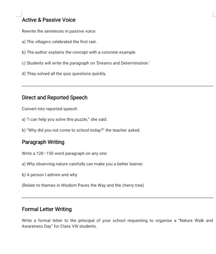 Direct and Reported Speech Convert into | StudyX