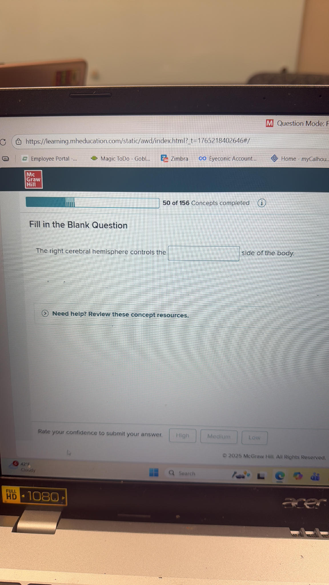 Fill in the Blank Question The right | StudyX