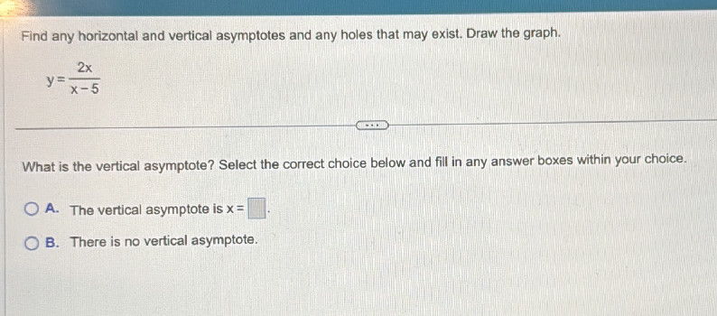 Find any horizontal and vertical asymptotes | StudyX