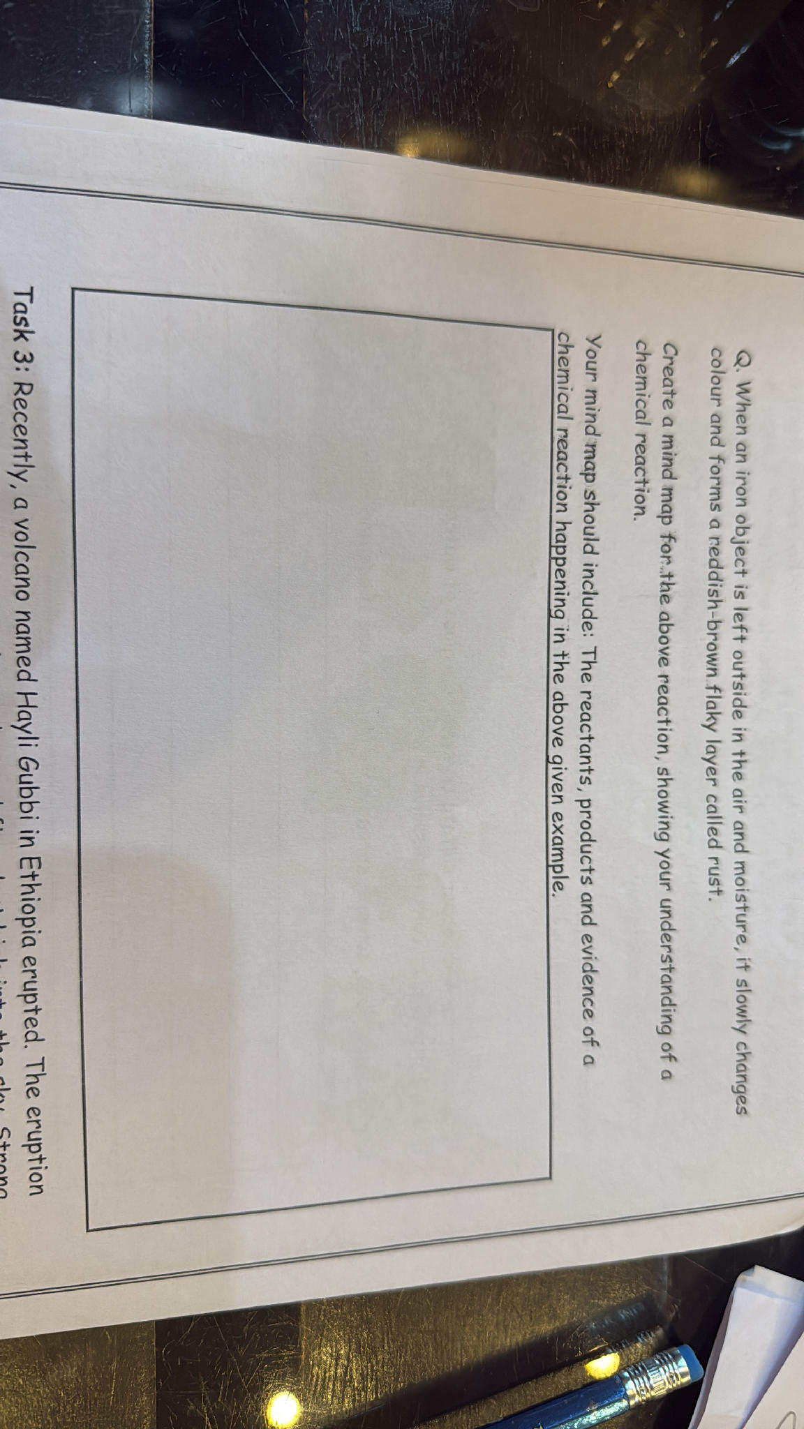 Q. When an iron object is left outside in | StudyX