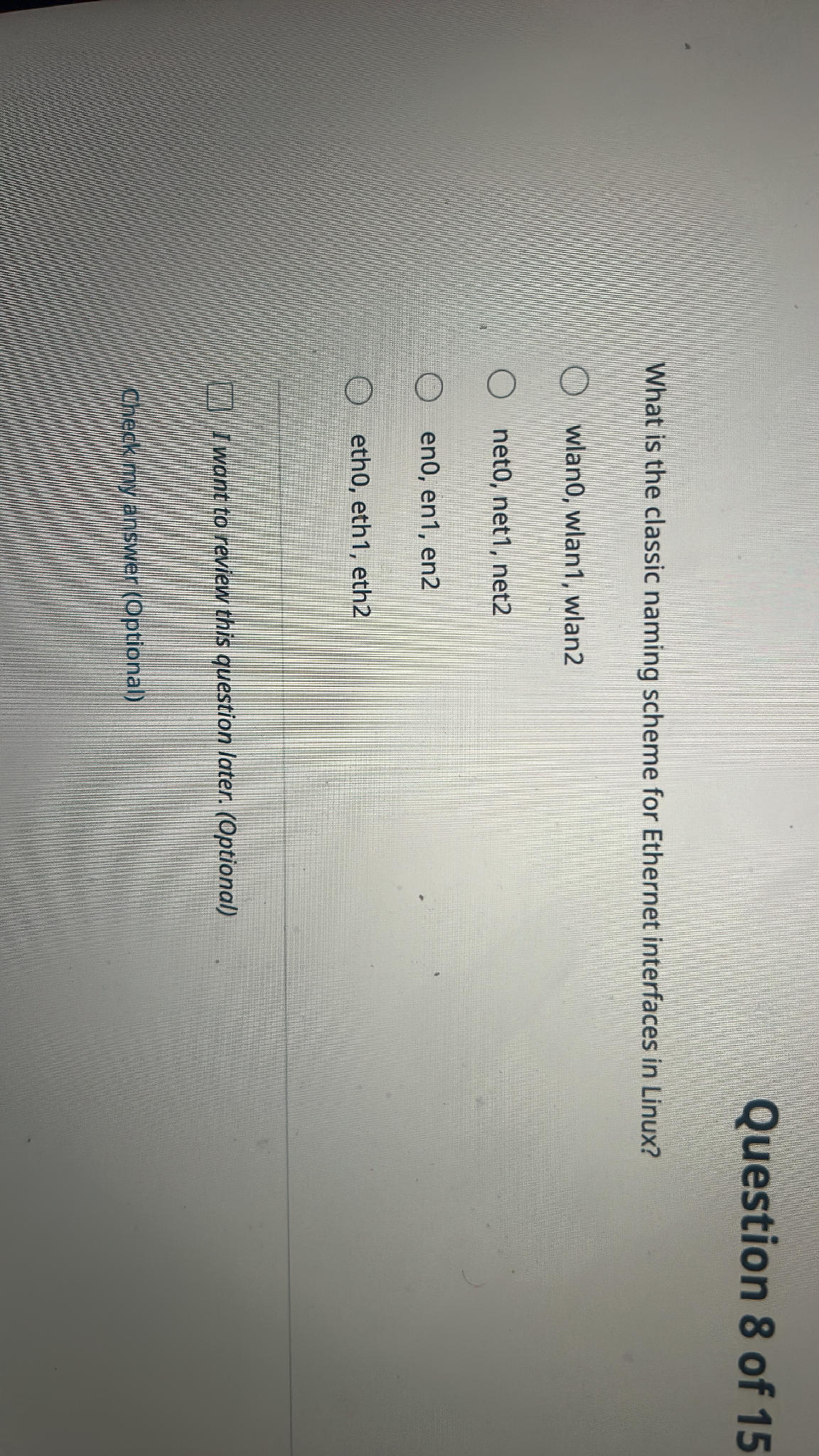 What is the classic naming scheme for | StudyX